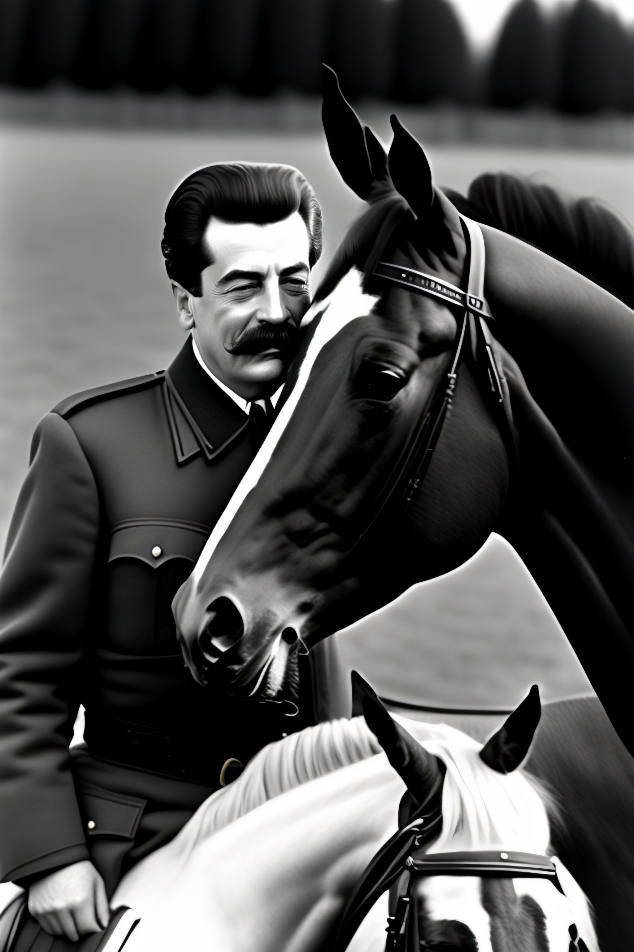 Lexica - Stalin licking a horse, 1940s