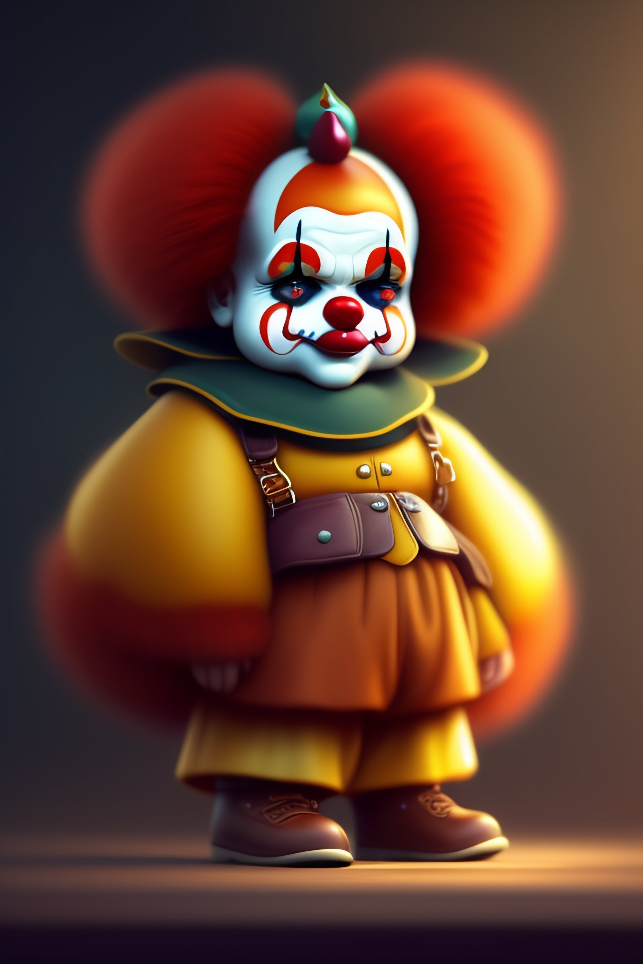 Lexica - Cute and adorable cartoon, it clown, brown baby, fantasy ...