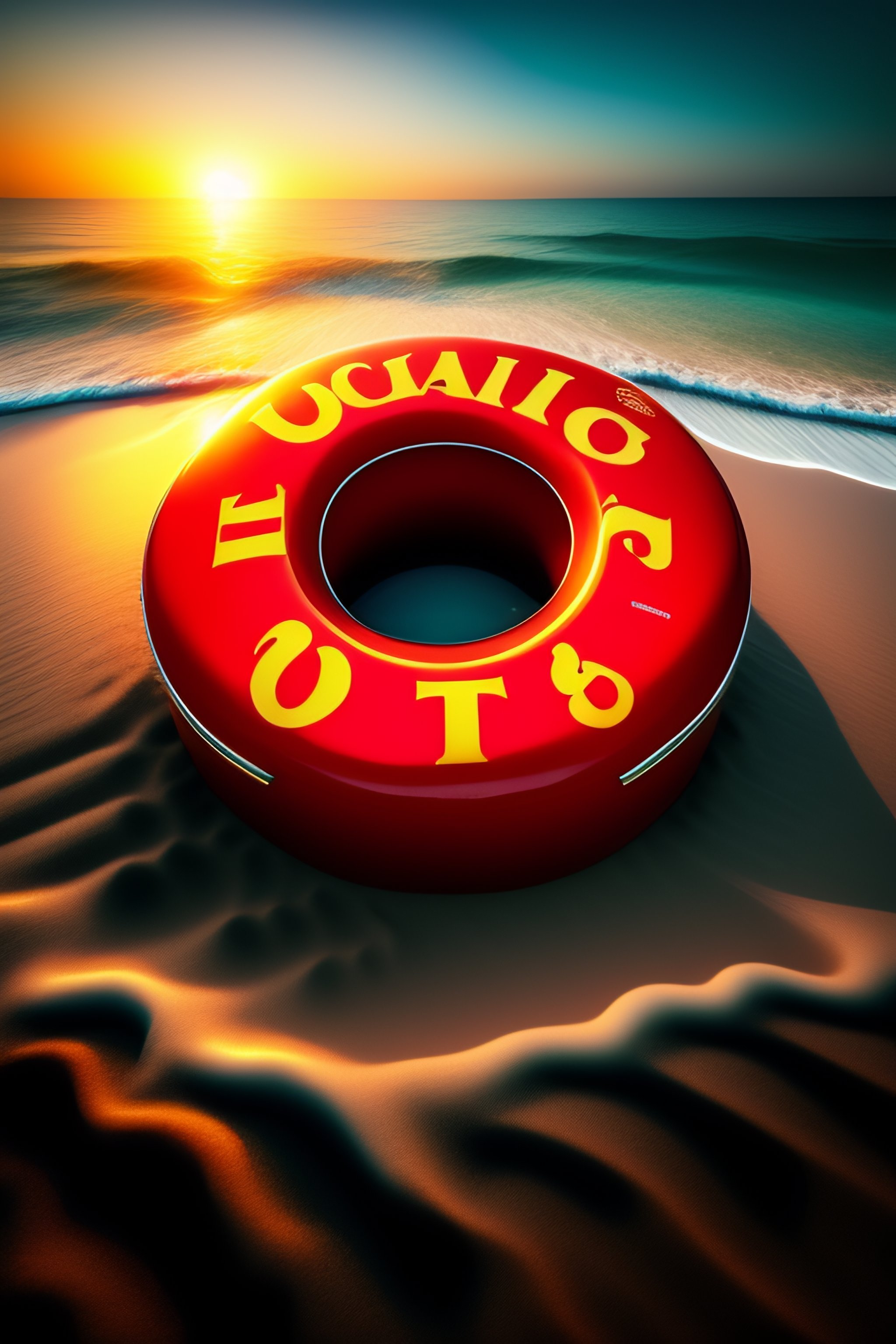 Lexica - A round lifesaver with emotional written on it