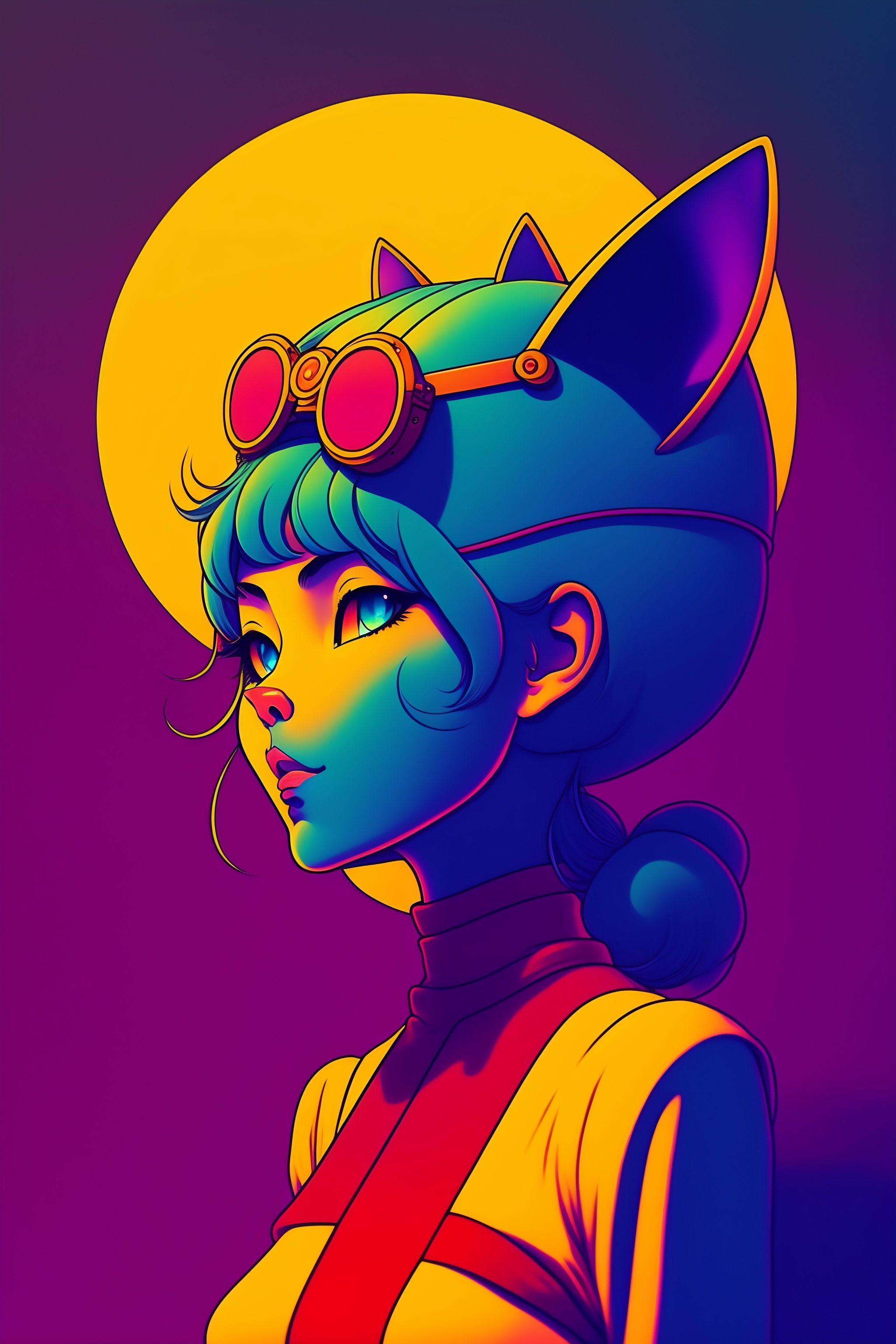 Lexica - 70s cartoon style photo of anthromorphic cat, style of Hannah ...