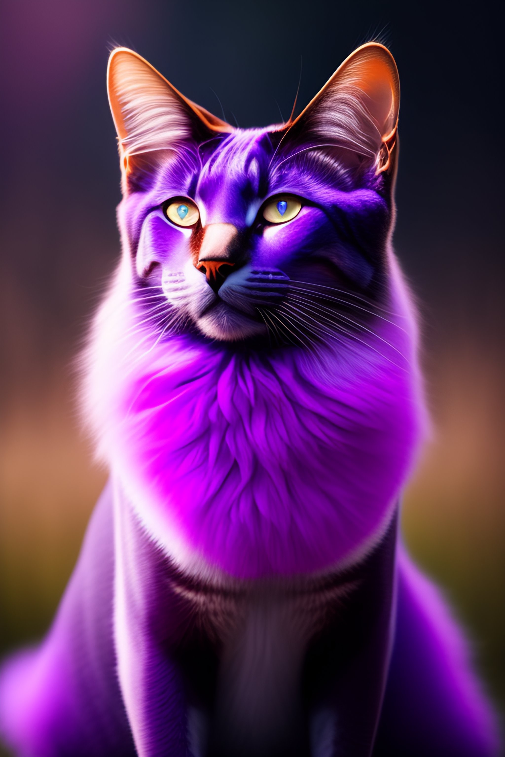 Lexica - Photo, embellishments, A beautiful (girl:45 Purple:5 Cat:60 ...