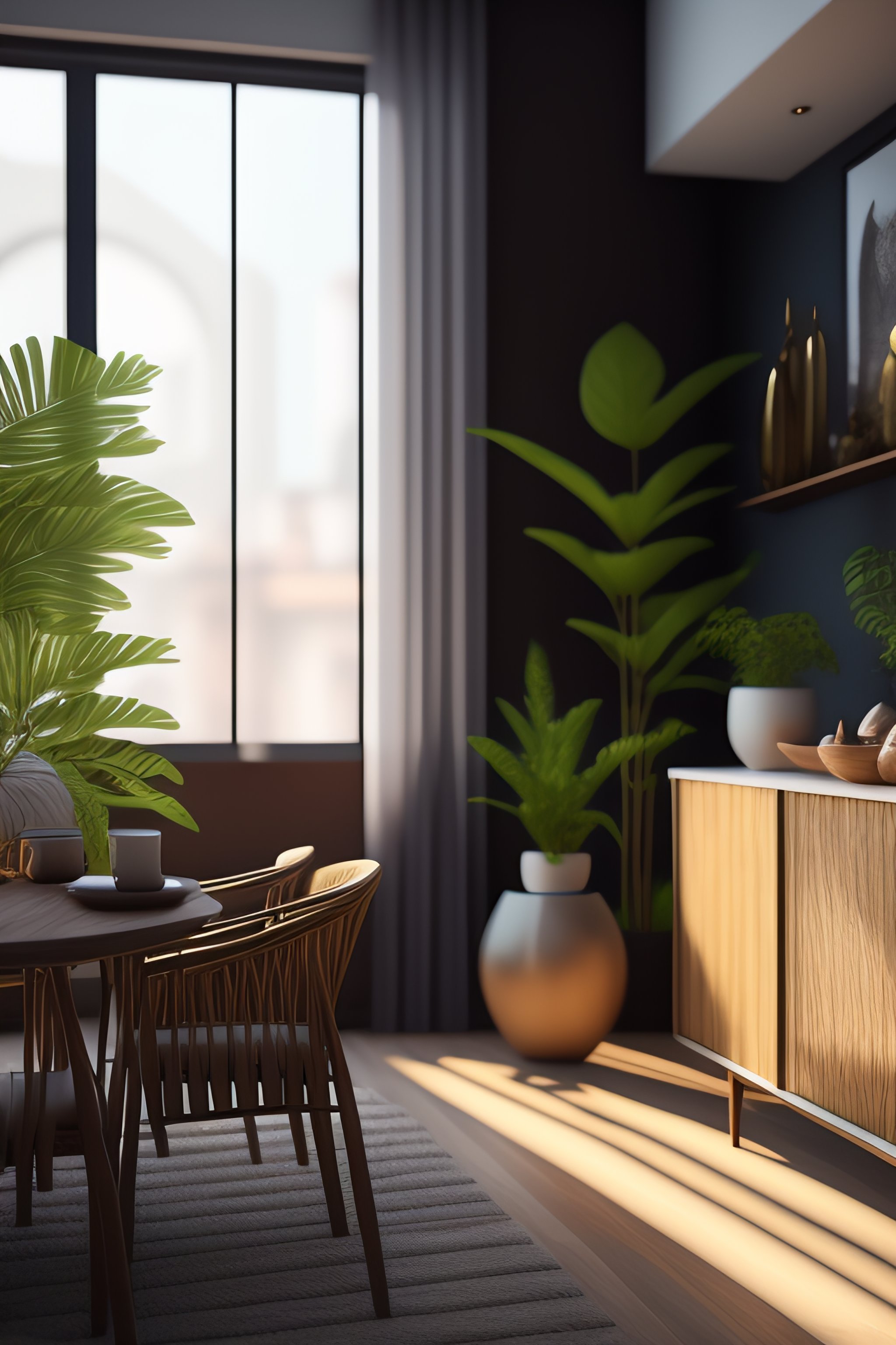 Lexica - Bamboo construction living room interior design with assamese ...