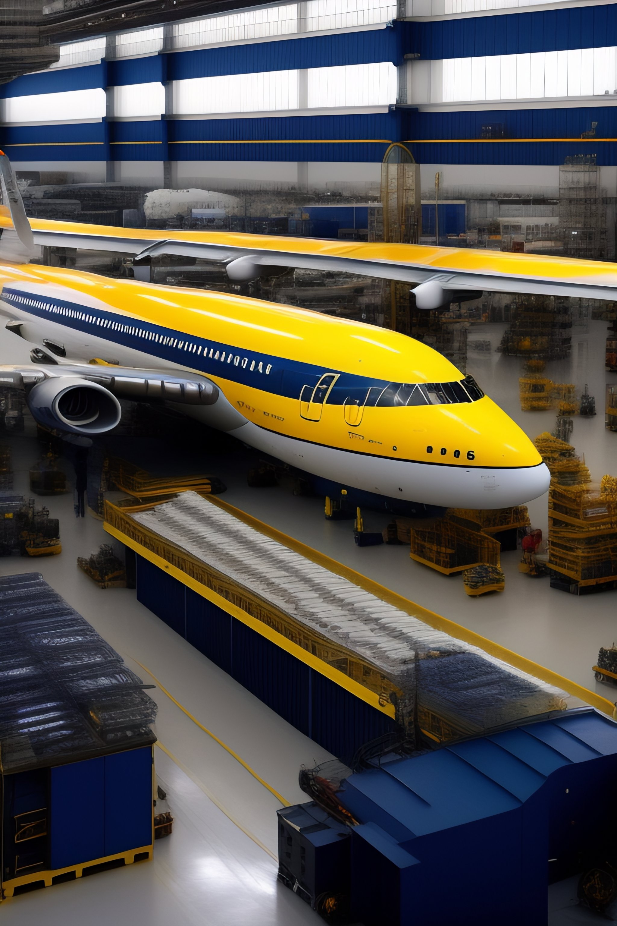 Lexica - The image shows a panoramic view of an futuristic Airbus ...