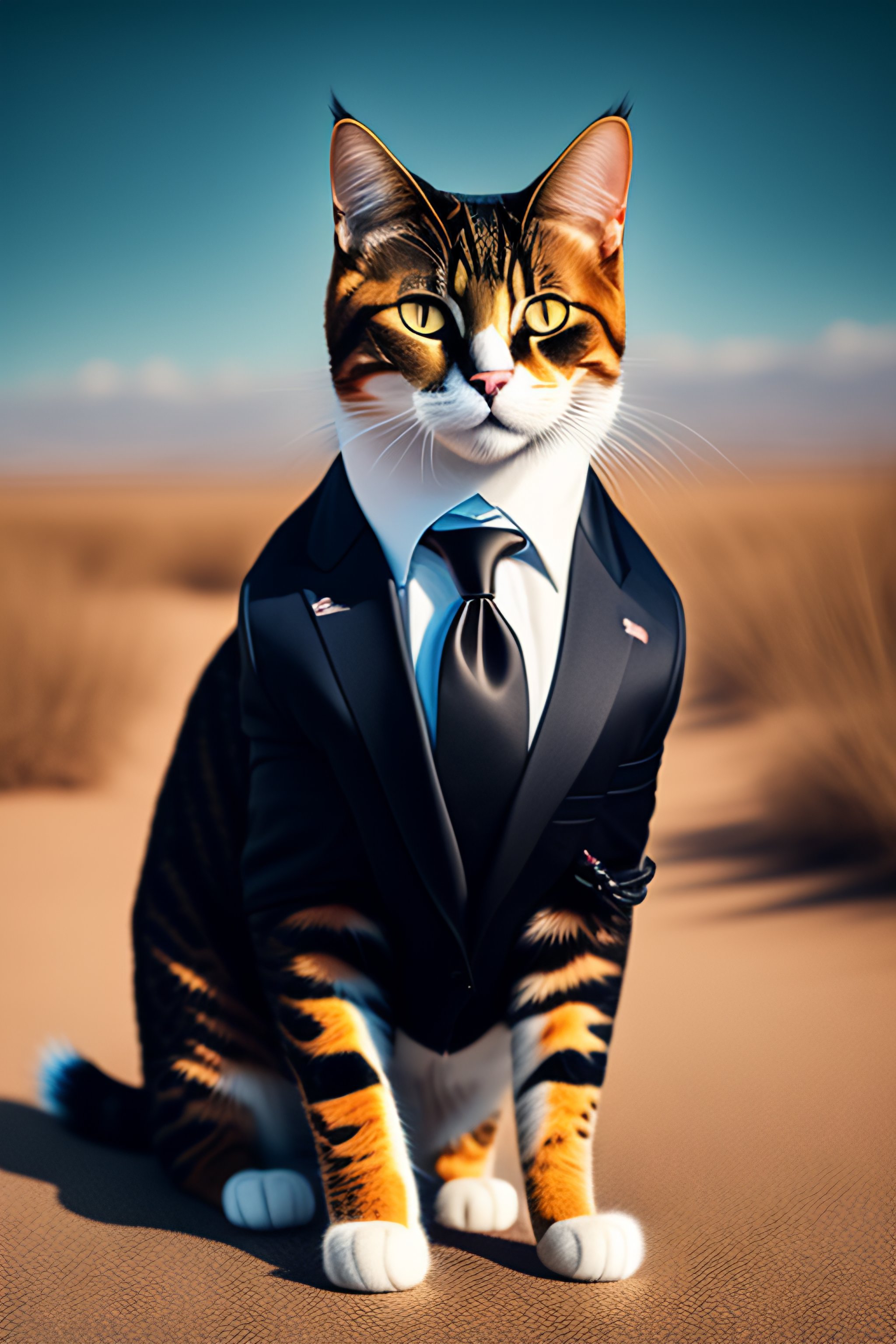 Lexica - Cat in a suit