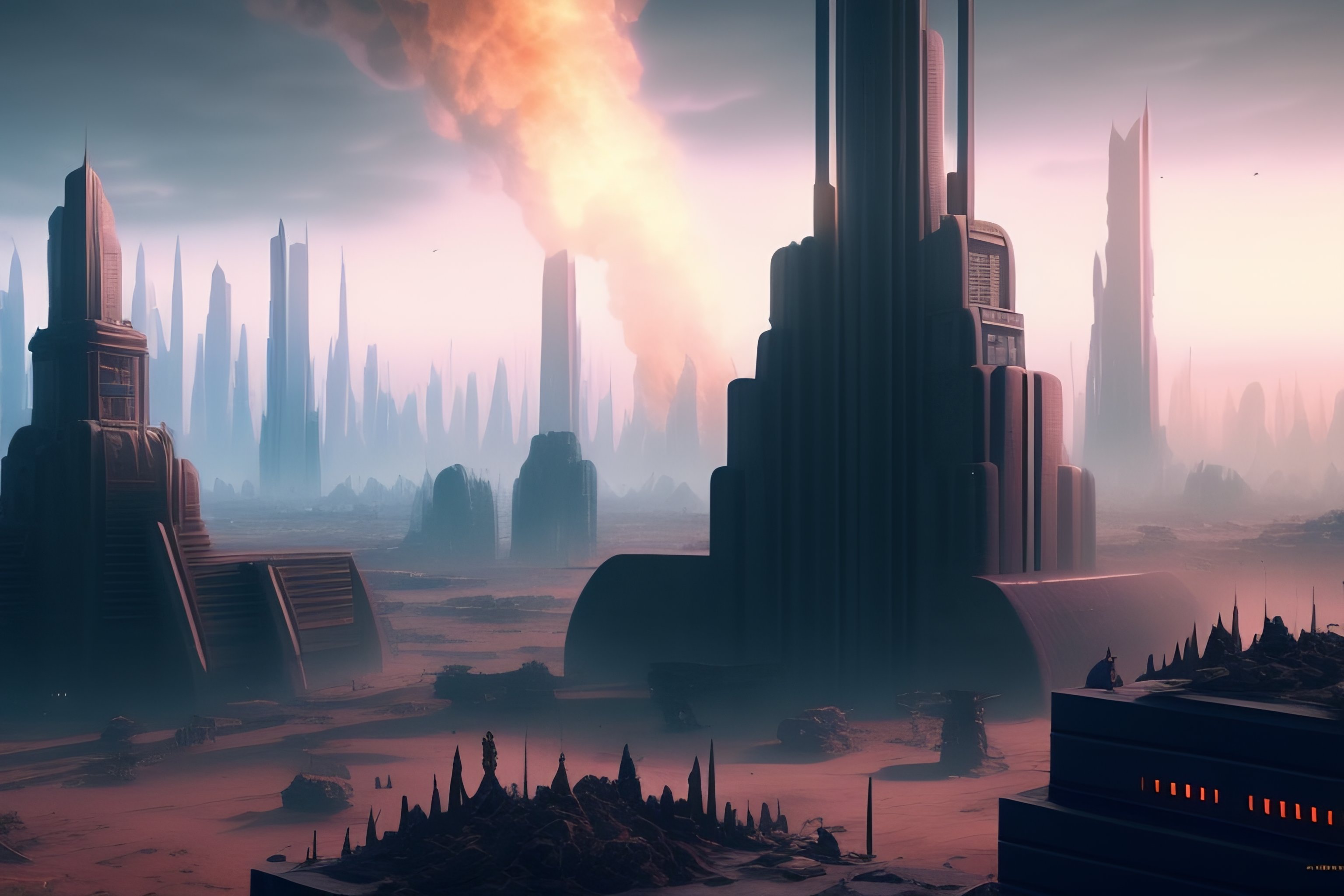 Lexica - Day of judgement, buildings destroyed, demons roaming ...