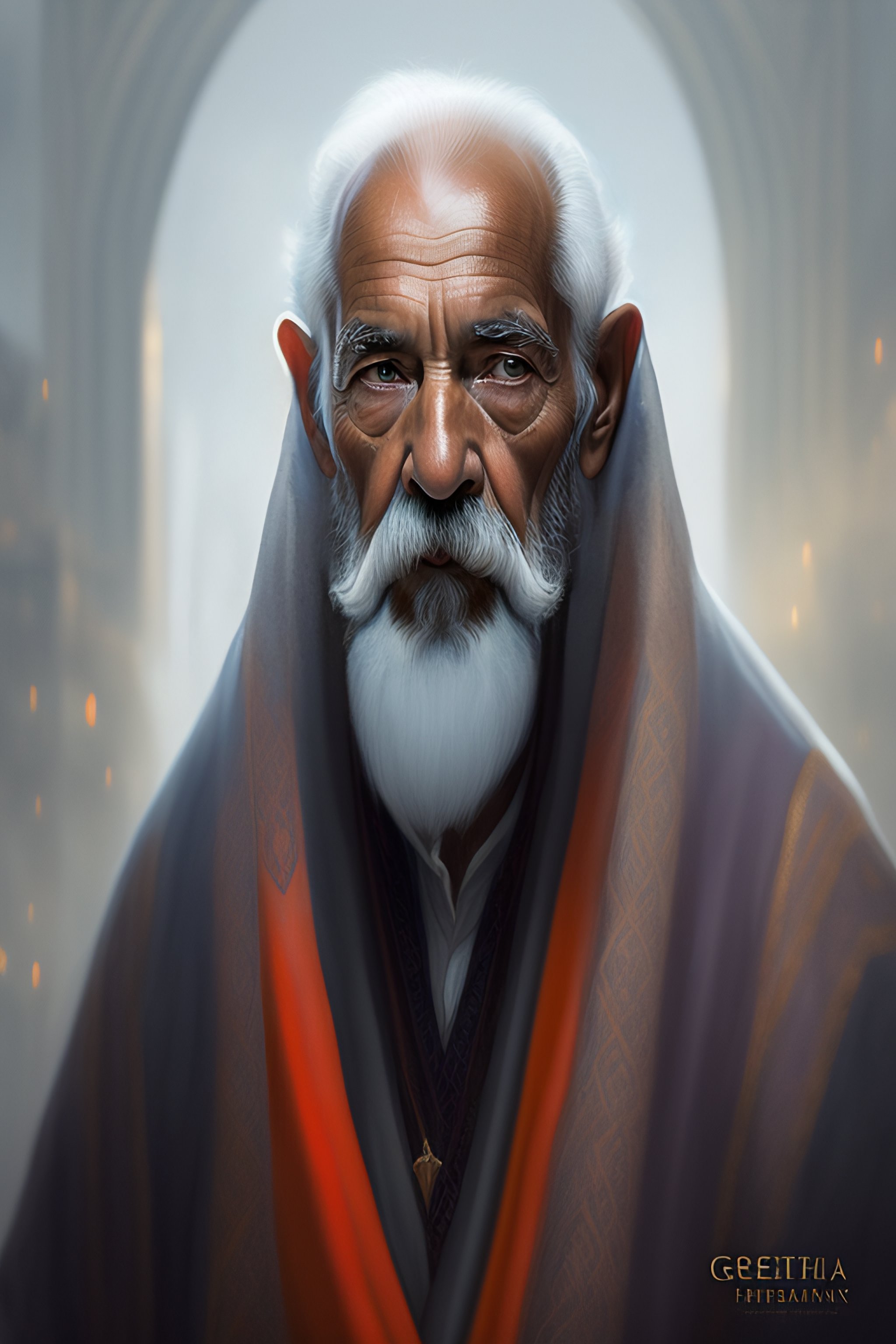 Lexica - Portrait of a of a very old man, many wrinkles, eyes cloudy ...