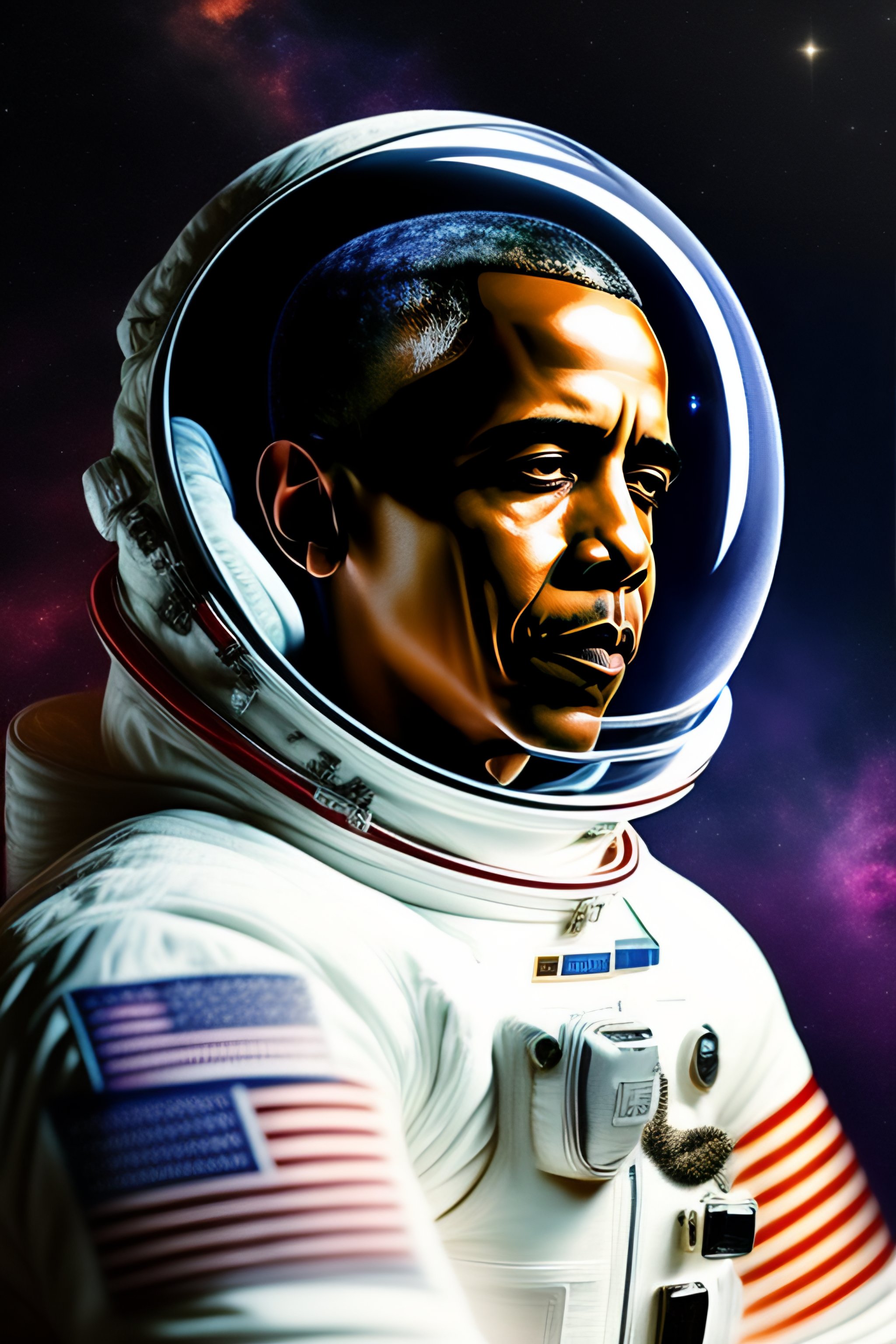 Lexica - Barack obama in space