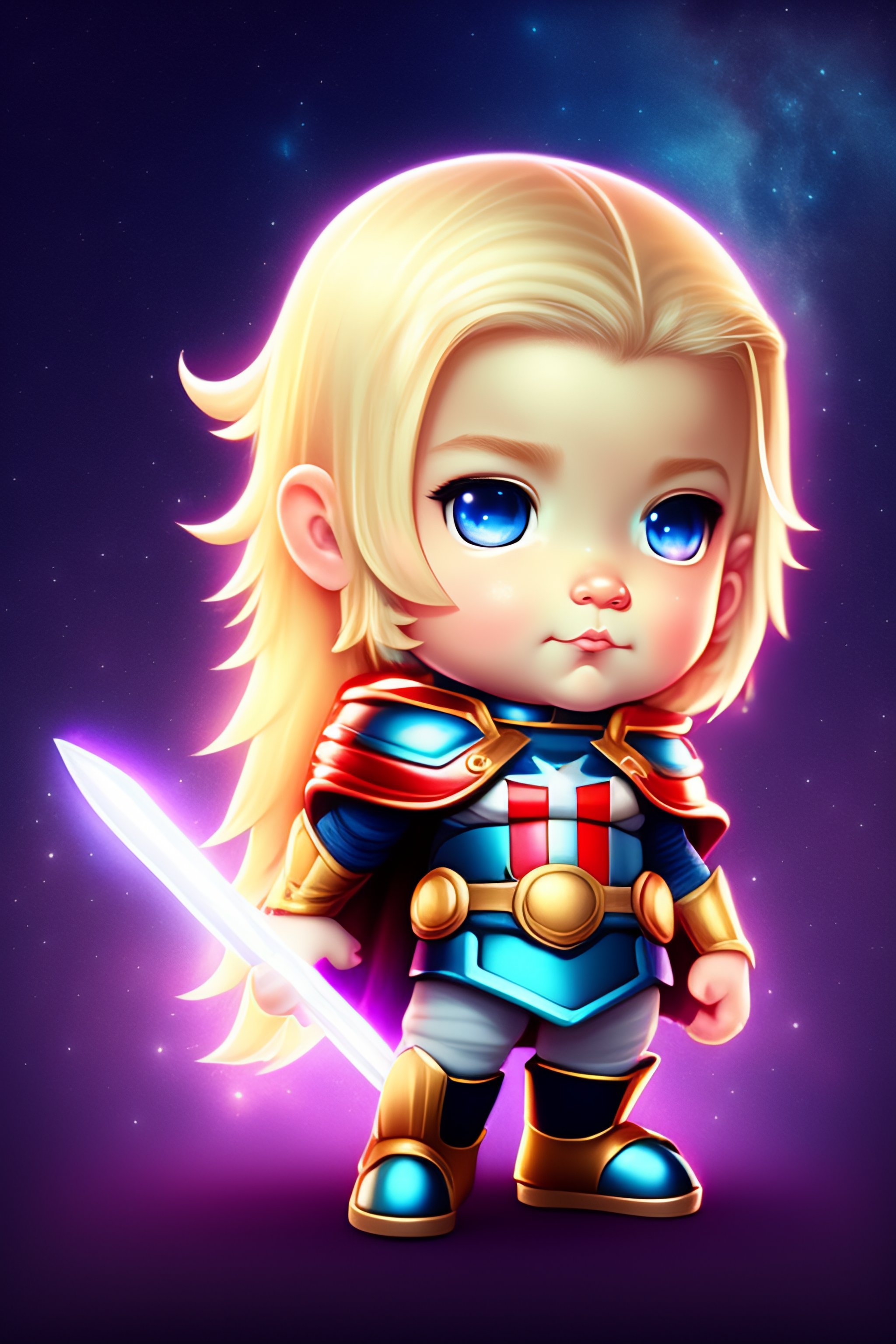 Lexica - Cute and adorable cartoon thor baby, fantasy, dreamlike ...