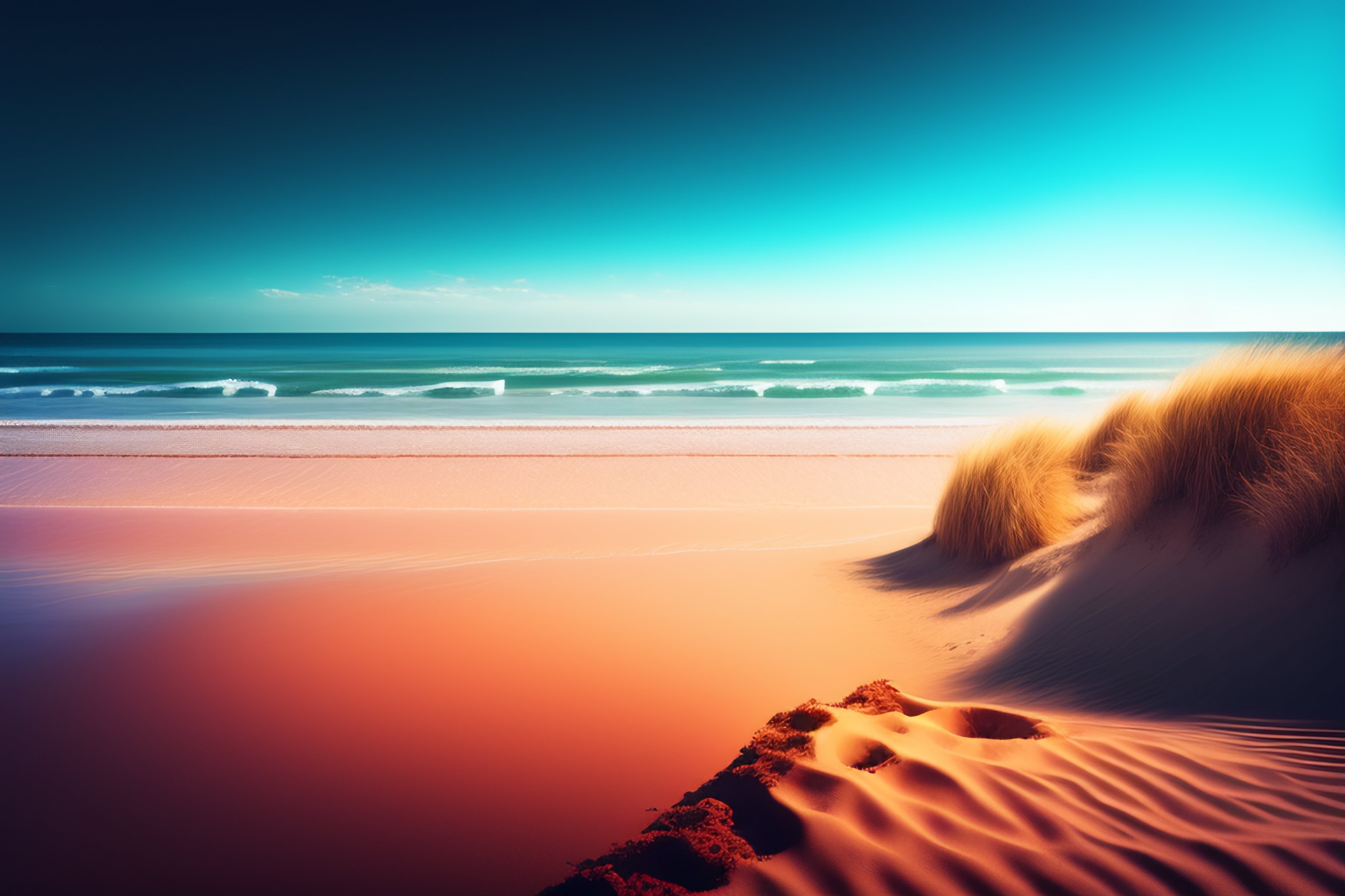 Lexica - Hellscape of the beach album cover, modern, film, soft ...