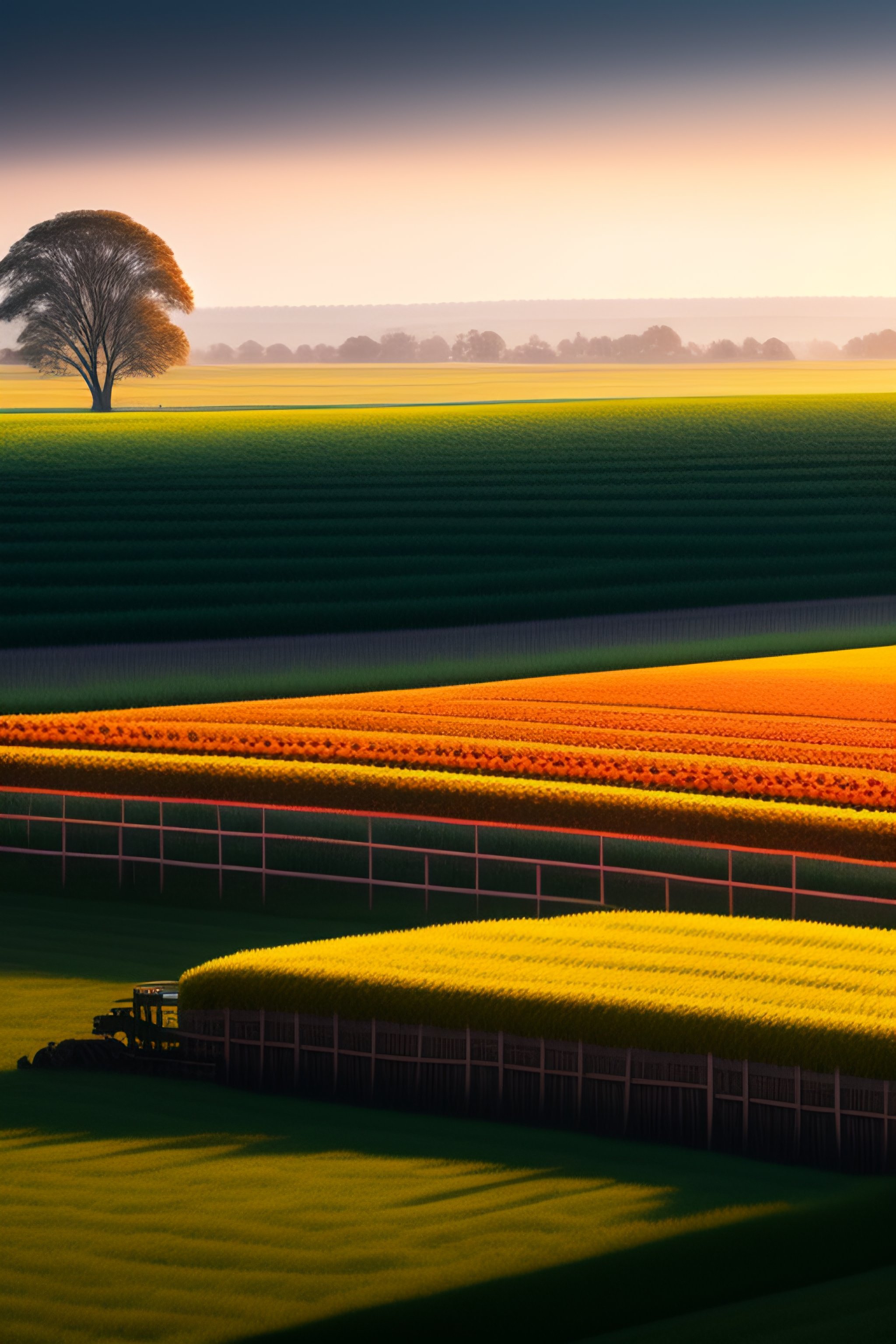 Lexica - Realistic farm landscape