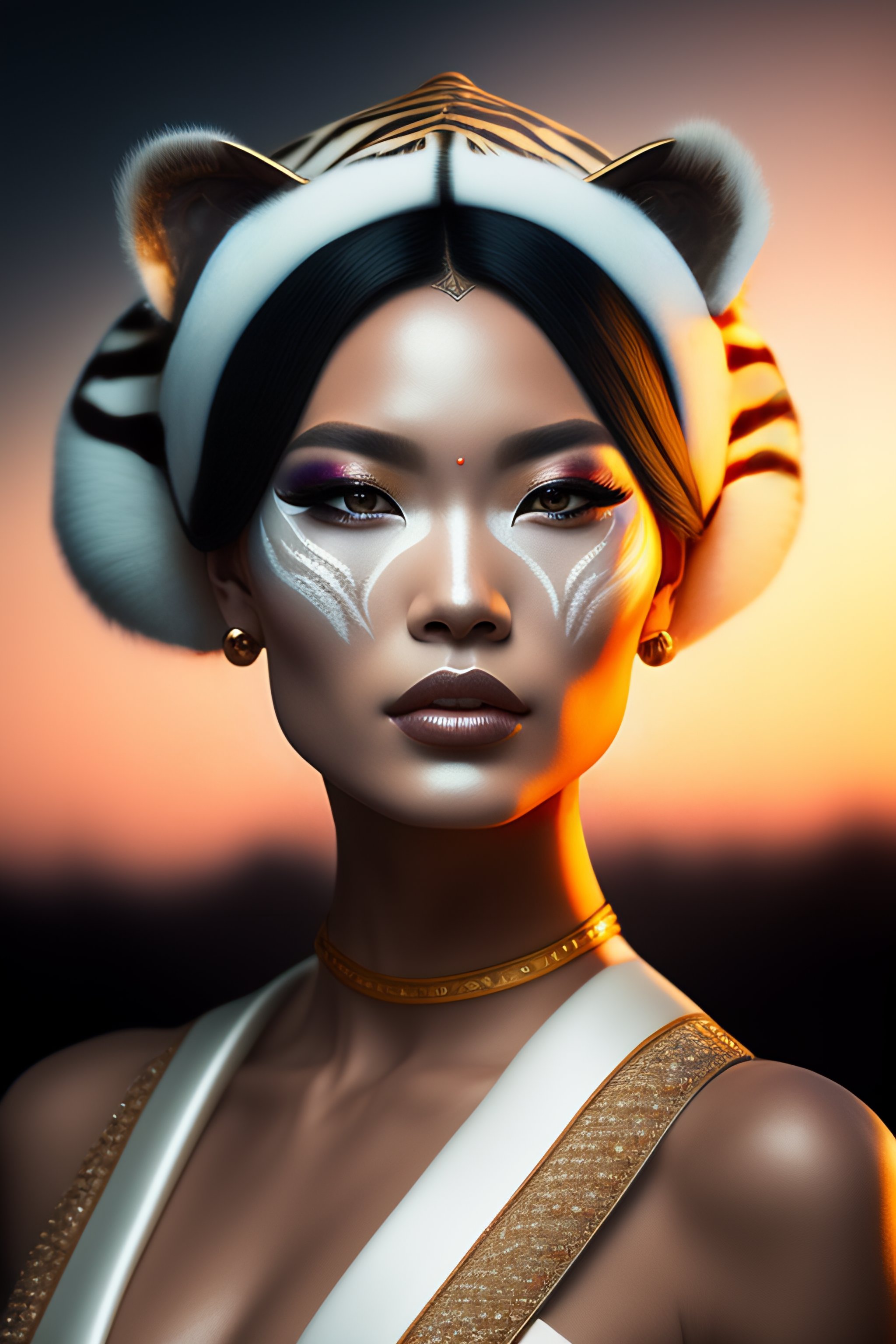 Lexica - Photographic portrait of a stunningly beautiful renaissance ...