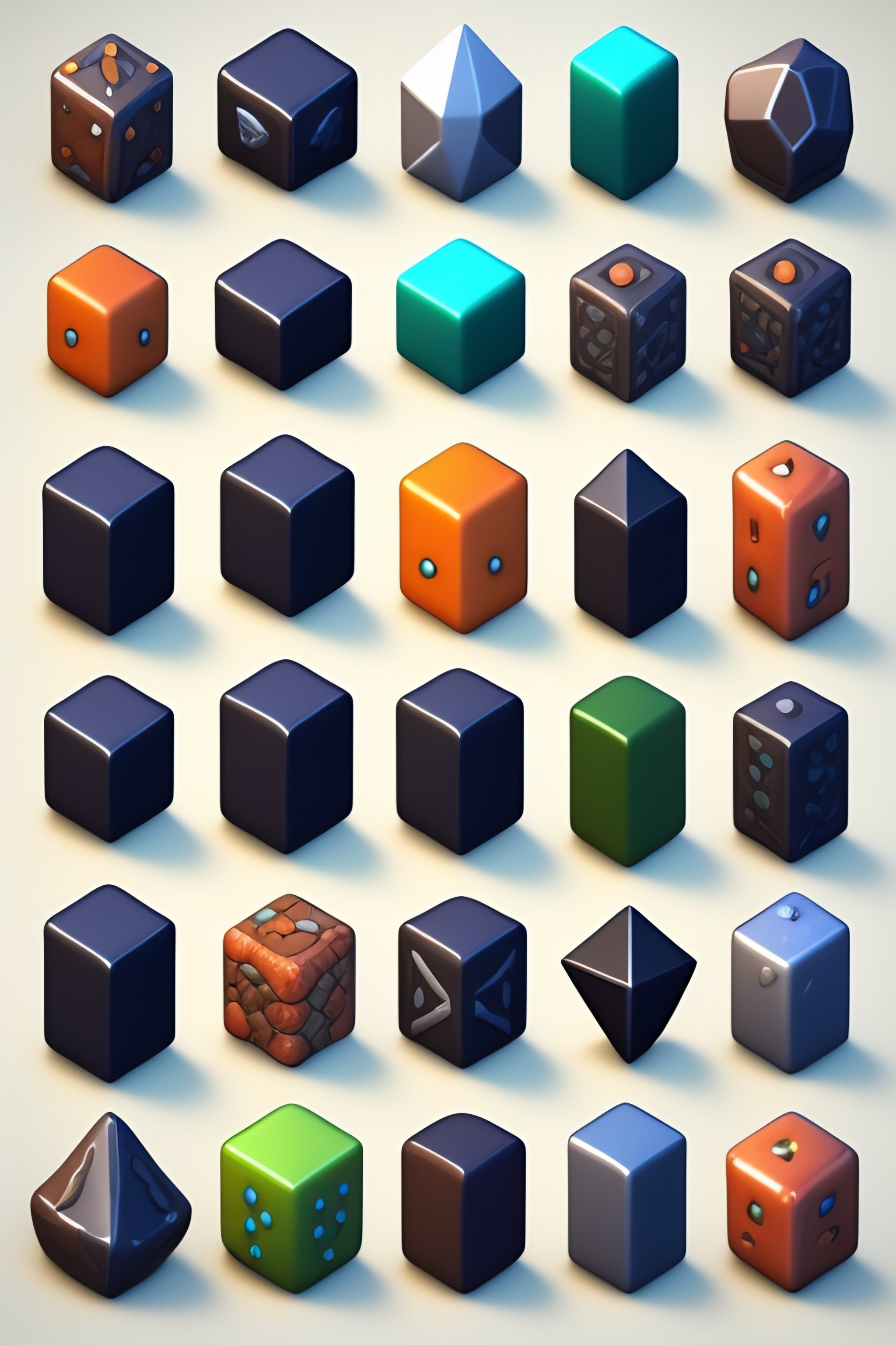 Lexica - A 2 d rock game design asset pack, game assets, stylized rocks ...