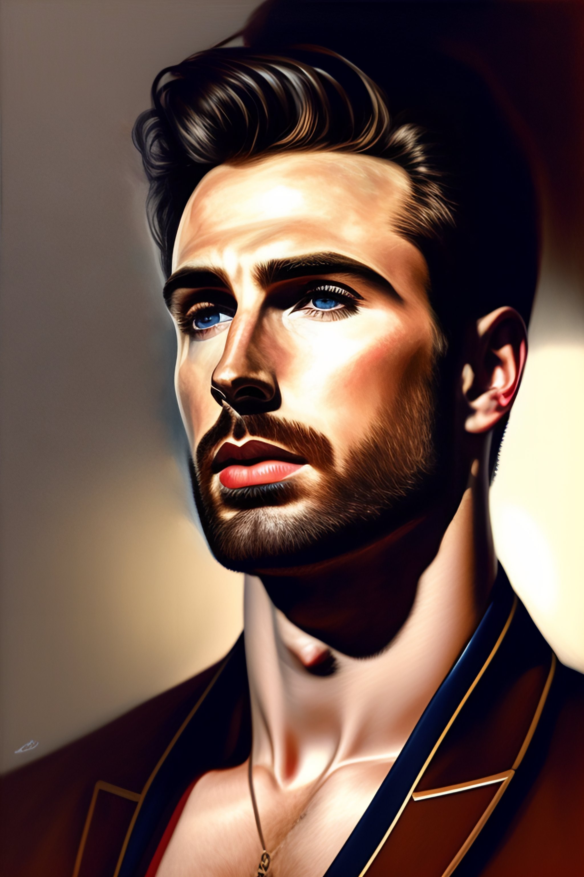 Lexica - Detailed paint of chris evans, highly detailed paiting by Ray ...