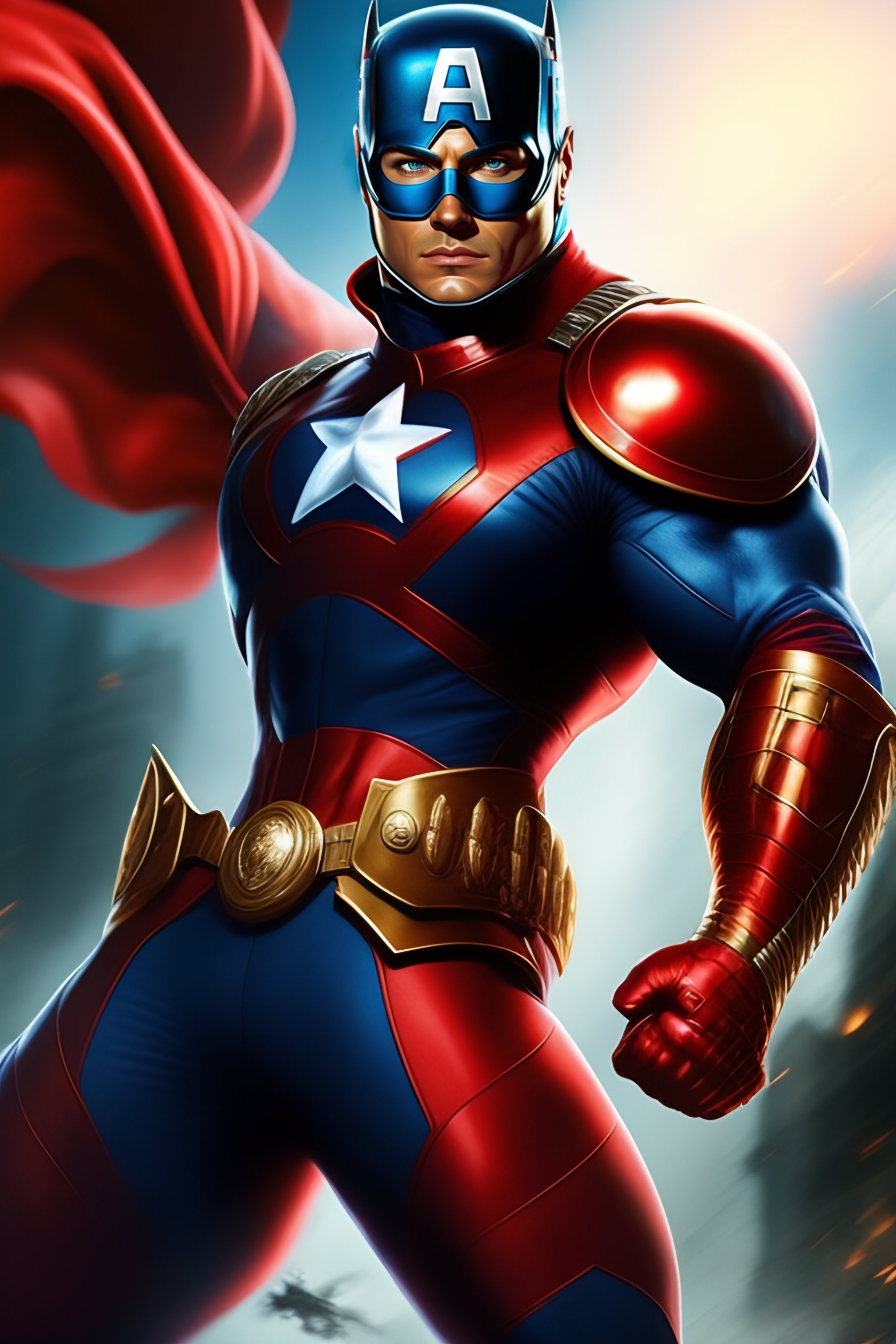 Lexica - Brat pit as captain america, marvel