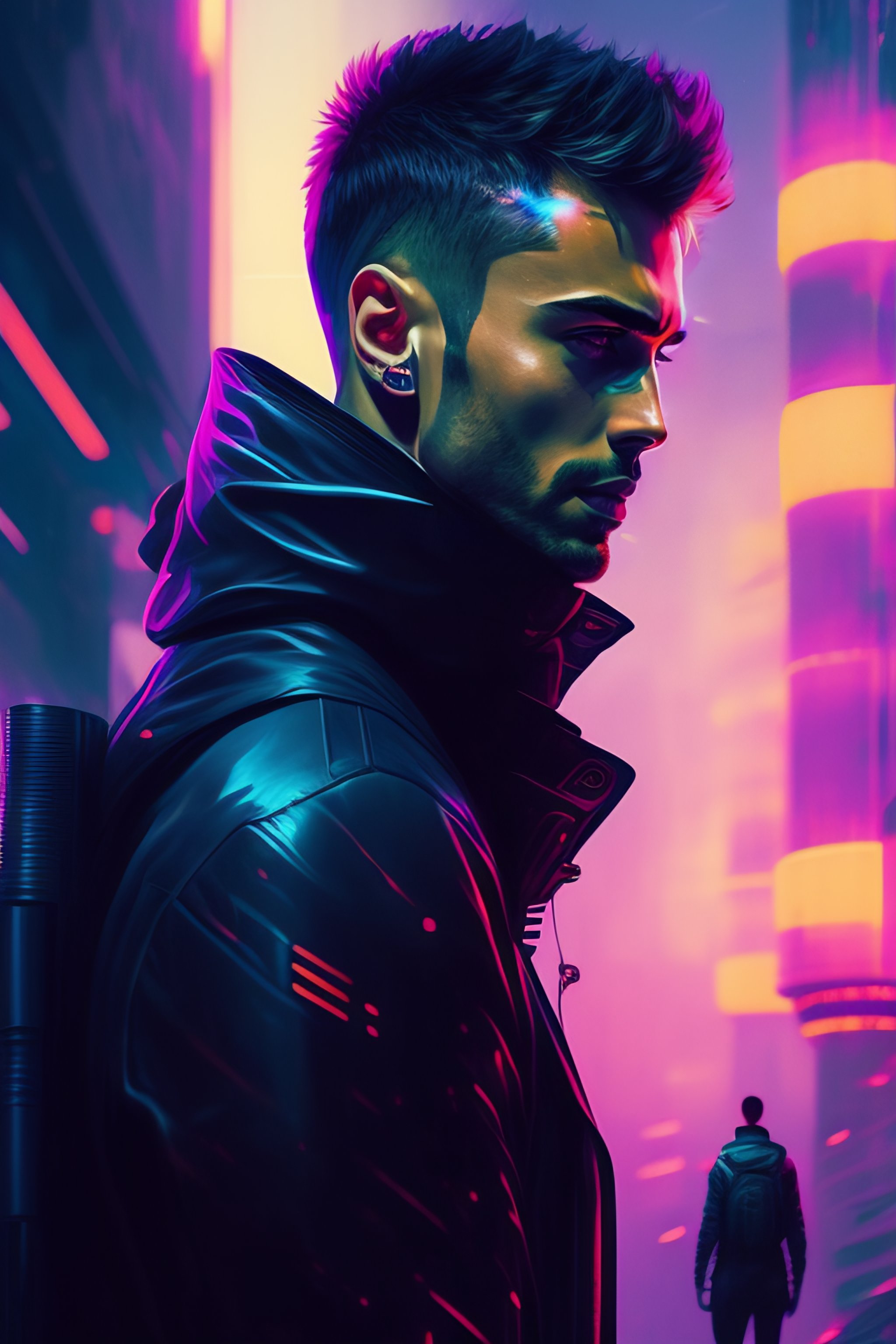 Lexica - Theo james and ana de armas, cyberpunk futuristic neon. by ...