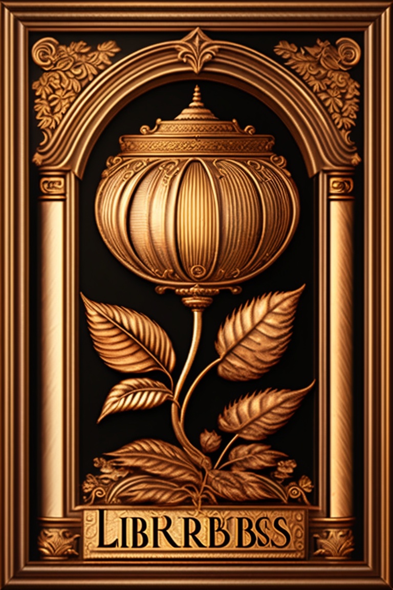 Lexica - Ex libris of a compuss rose, medieval black and white etching