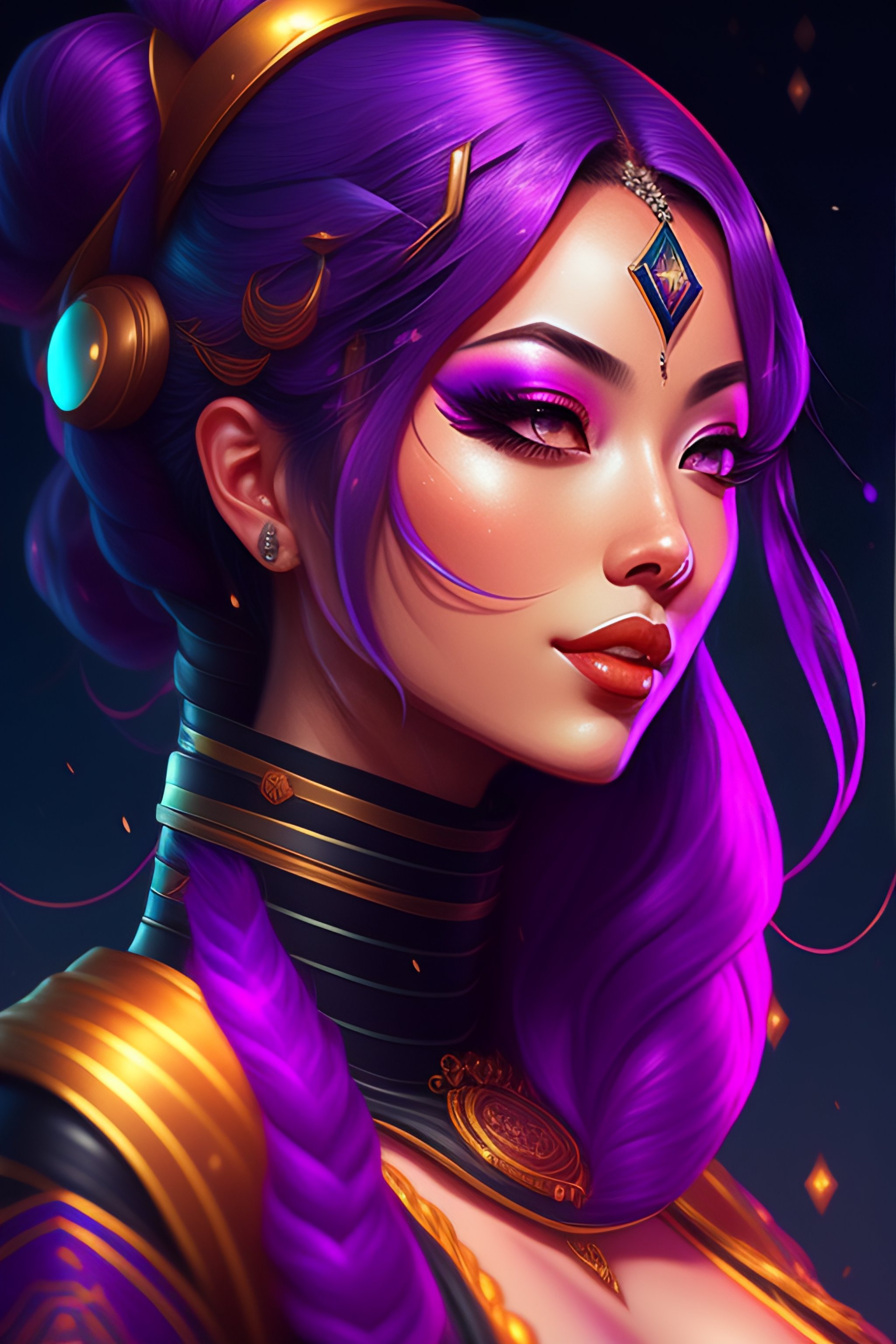 Lexica - Portrait of jinx, league of legends, intricate, elegant ...