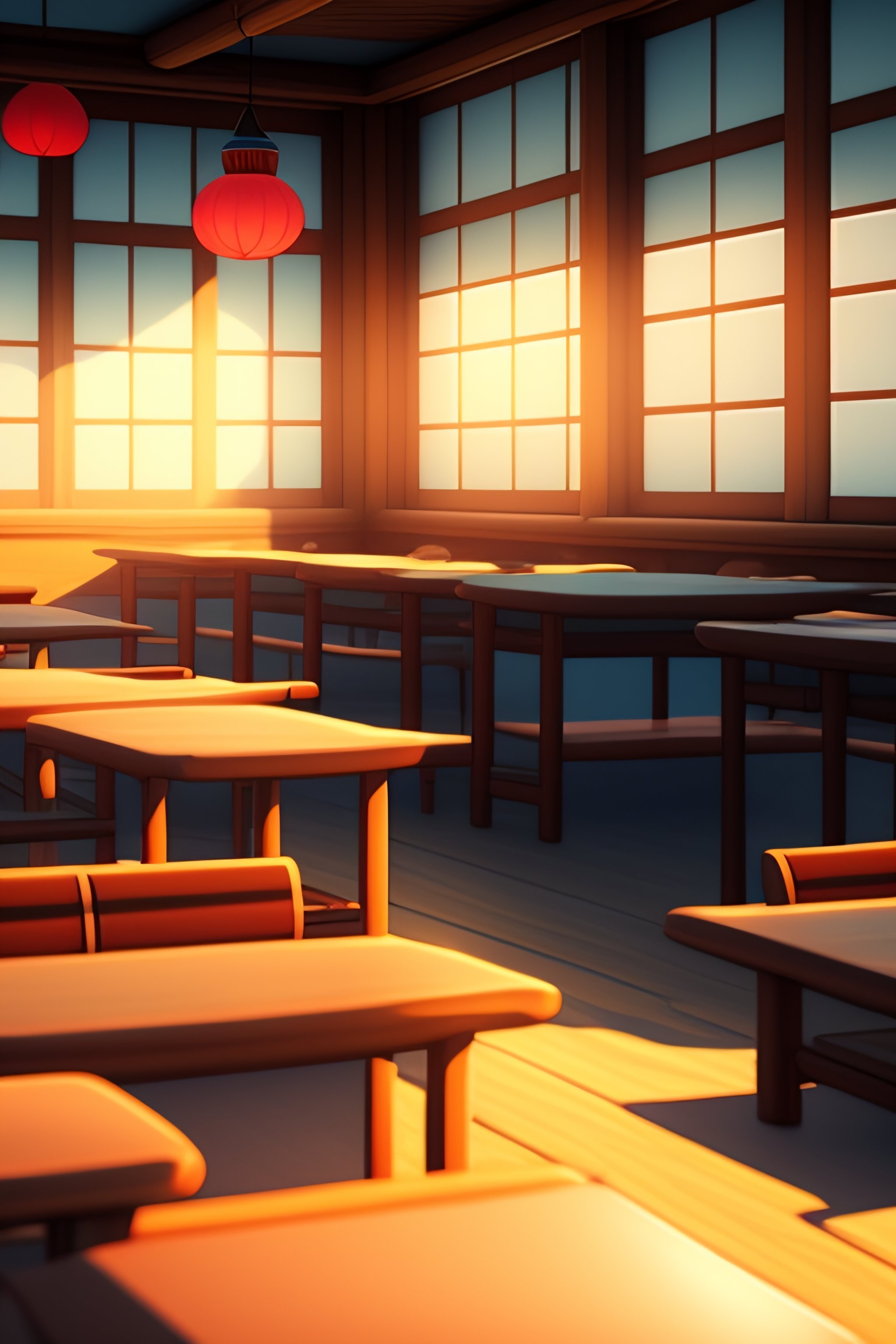 Lexica - Japanese classroom ,artstation, ghibli studio,4k, sharp, anime ...
