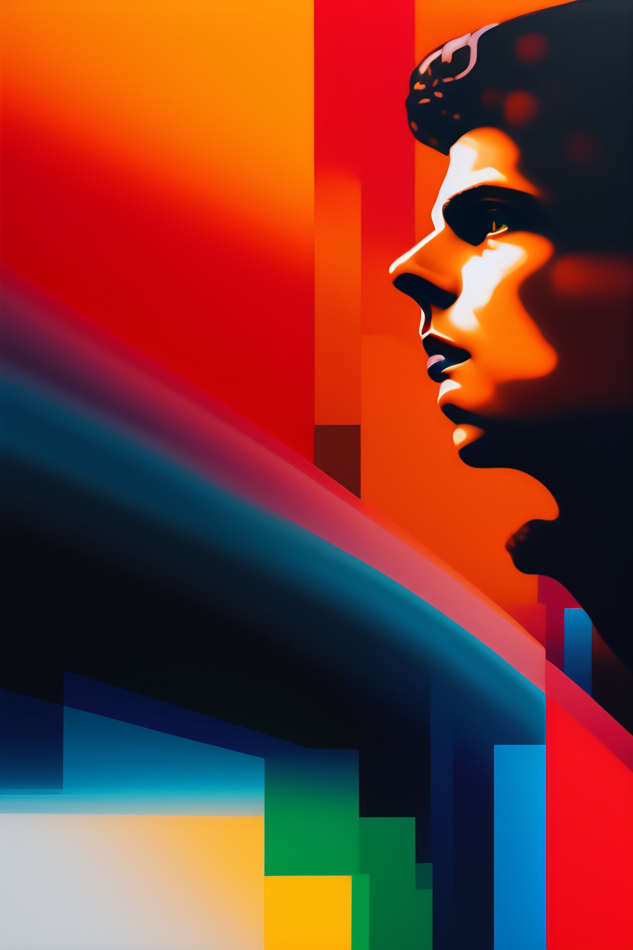 Lexica - An abstract painting in the style of Gerhard Richter, color ...