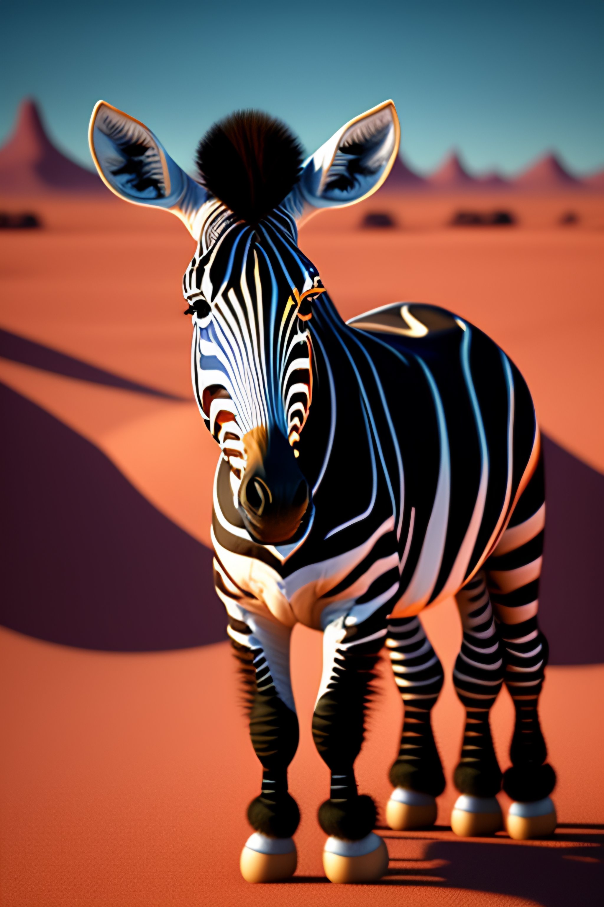 Lexica - Zebra pixar cute hd 4k realistic 3d