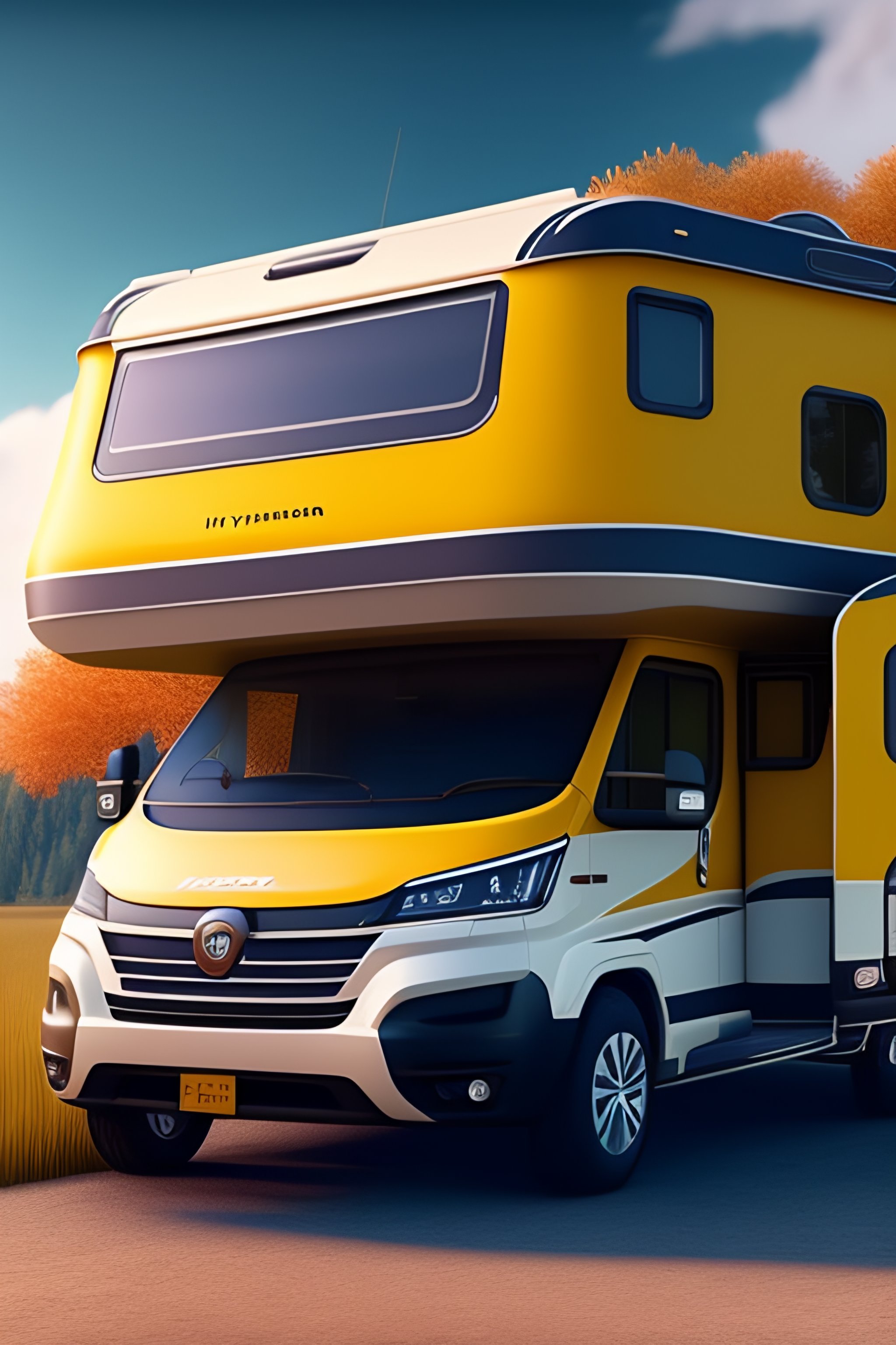 Lexica - A wholesome animation key shot of!! one!! focused! hymer ...