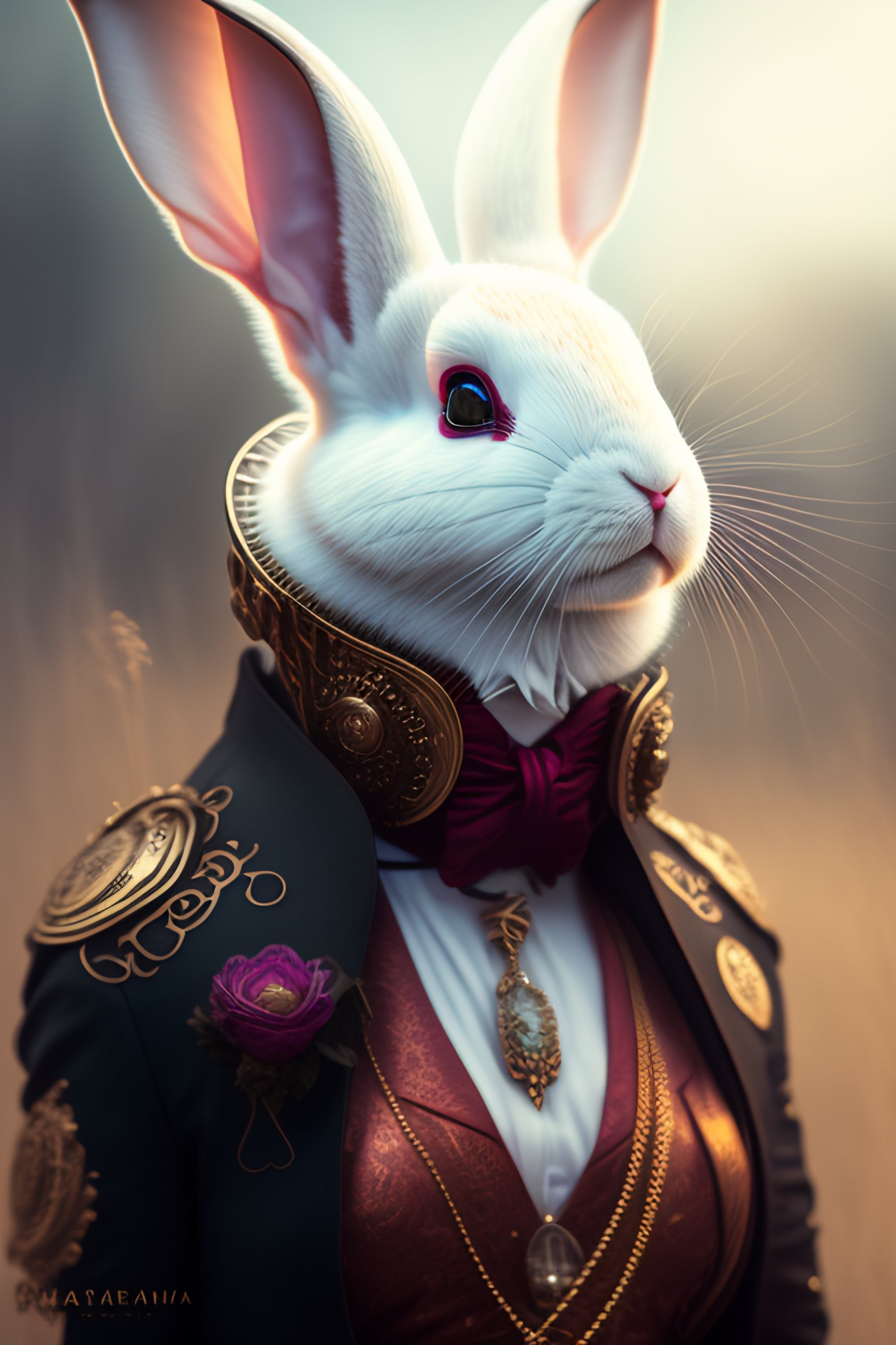 Lexica - White rabbit, steampunk googles, highly detailed, cinematic, 8 ...
