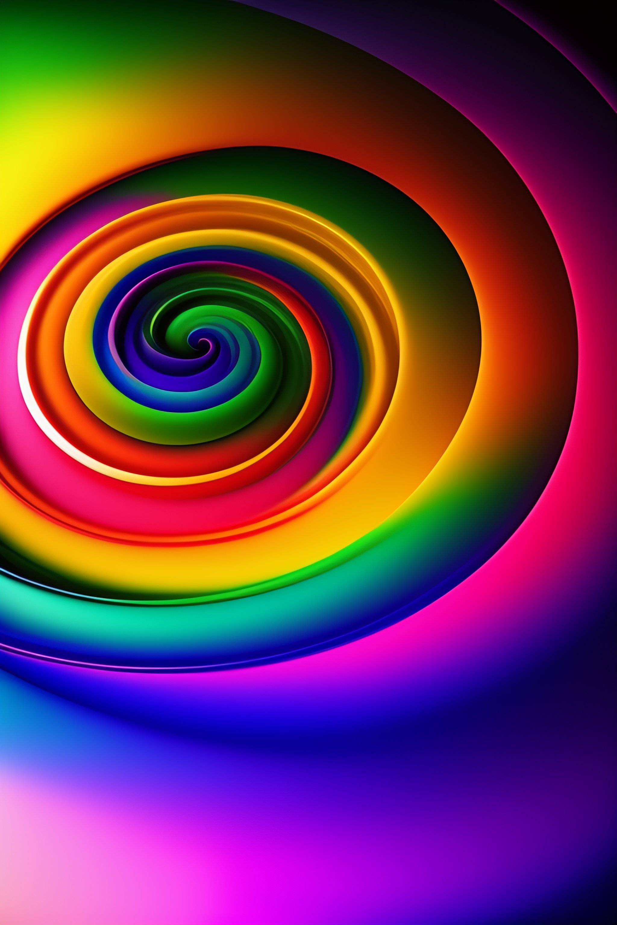 Lexica - Rainbow swirl abstract art
