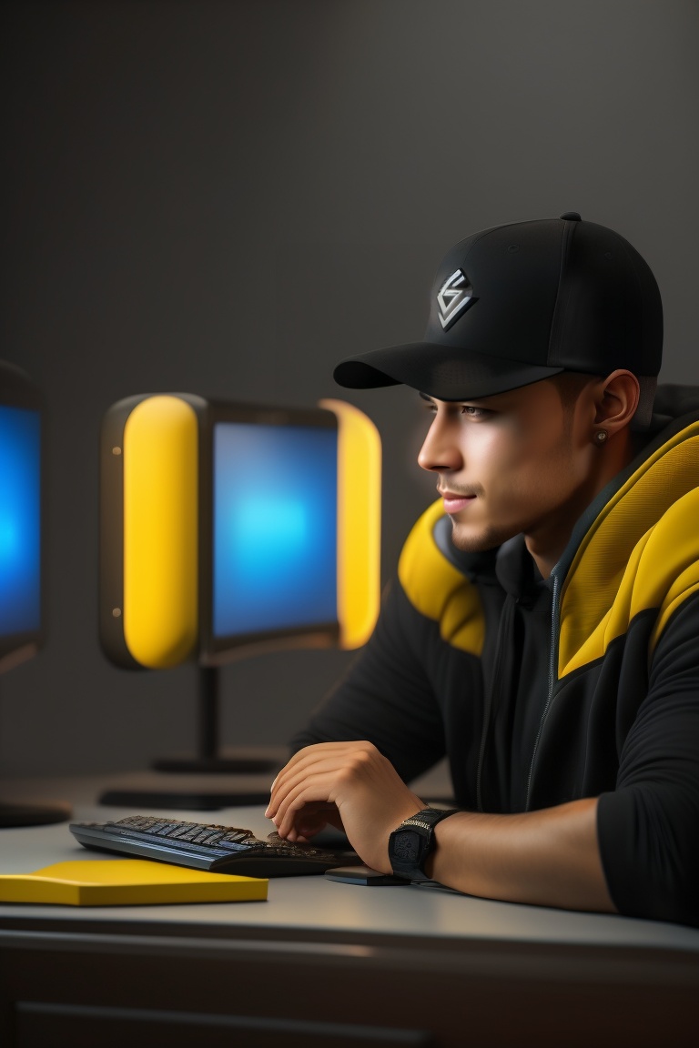 Lexica - A young man facing the camera, sitting down with multiple ...