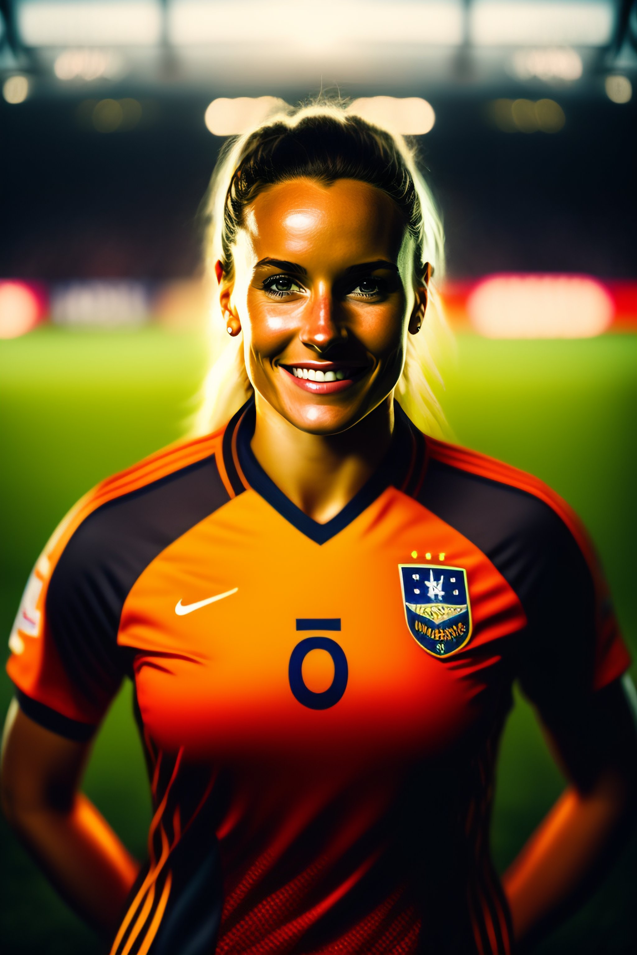 Lexica - Portrait of a female soccer player