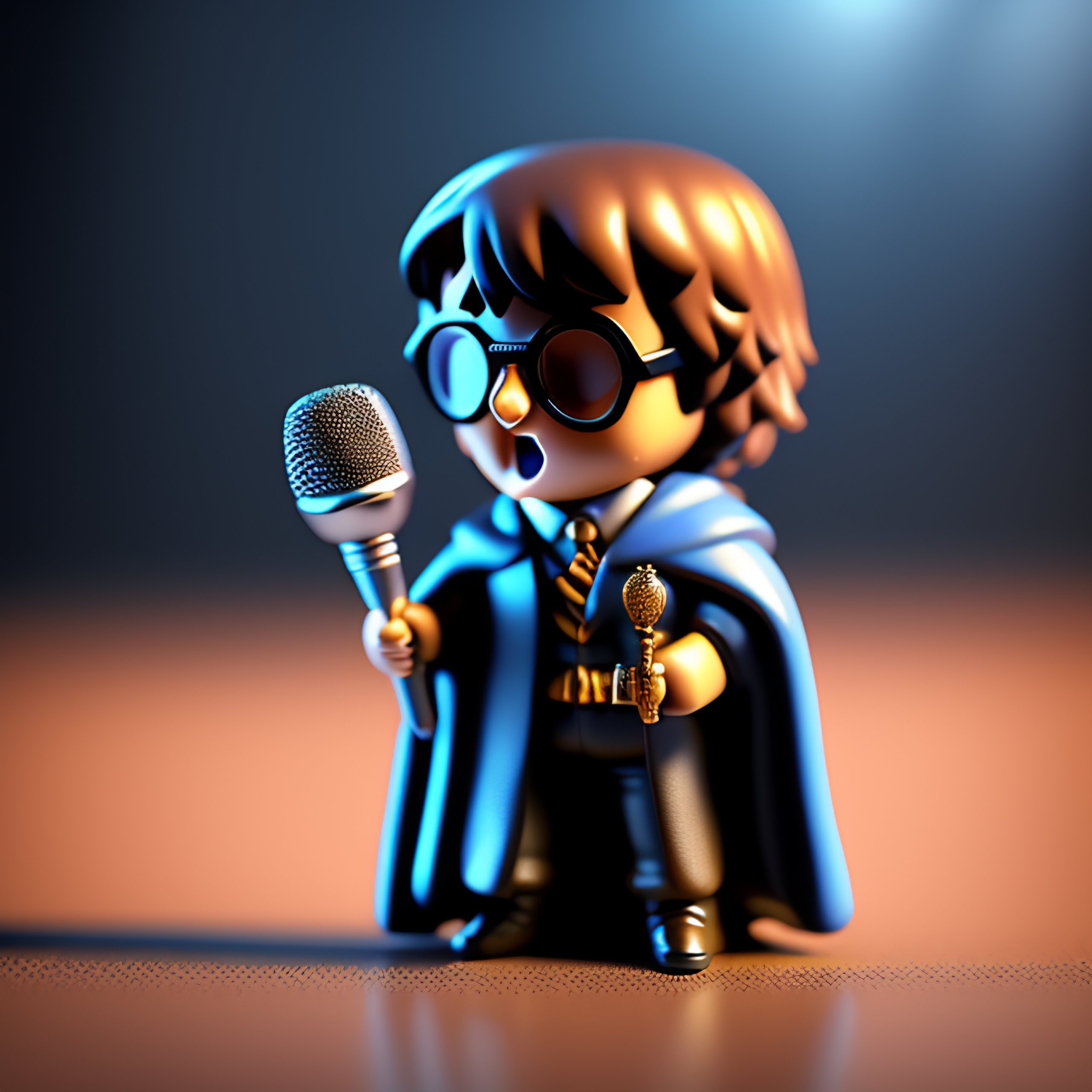 Lexica - Harry Potter wizard rock singing microphone funko realistic 3d ...