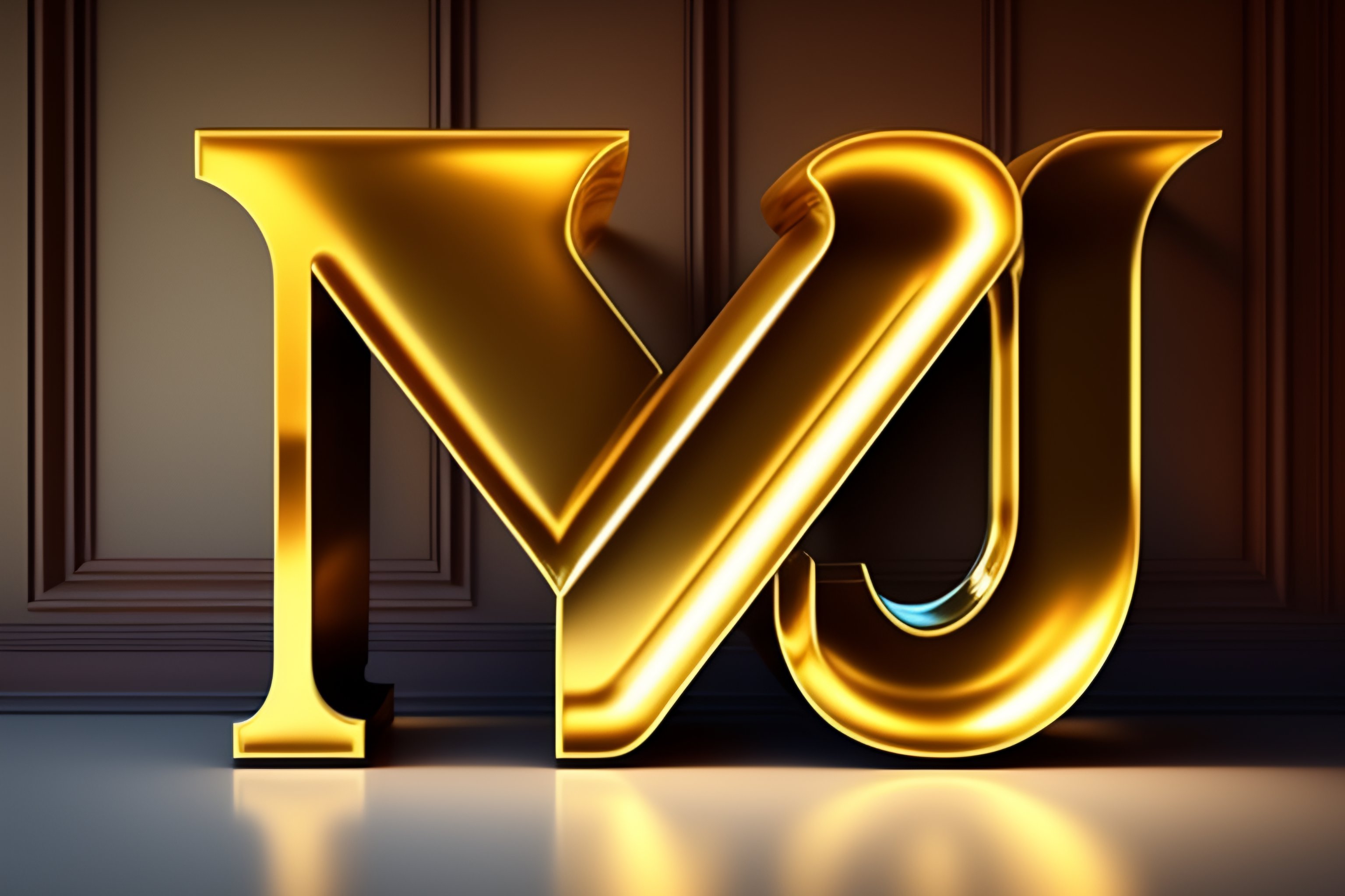 Lexica - Giant letter Z golden bull