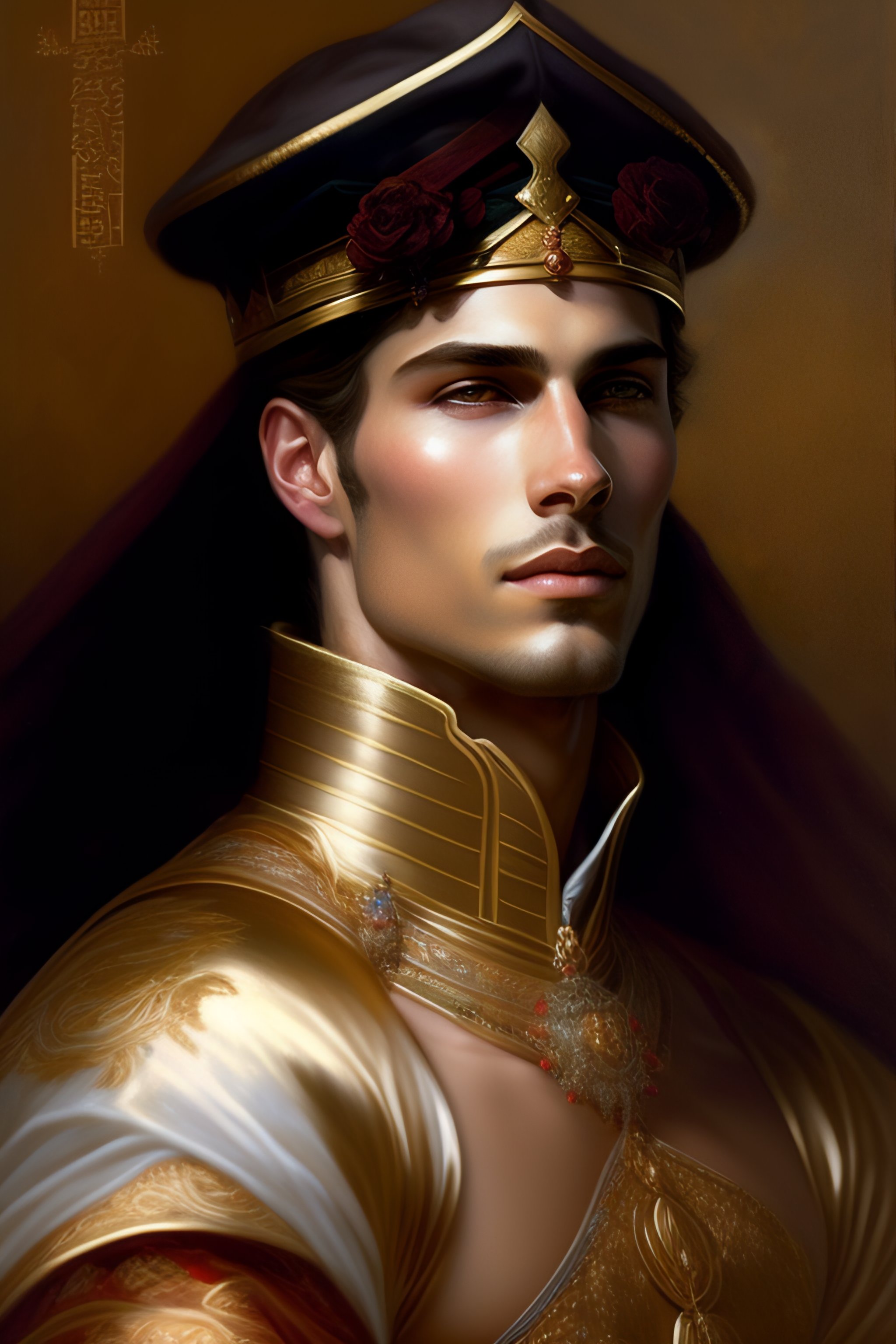 Lexica - Attractive fully clothed king confesses his love for his ...