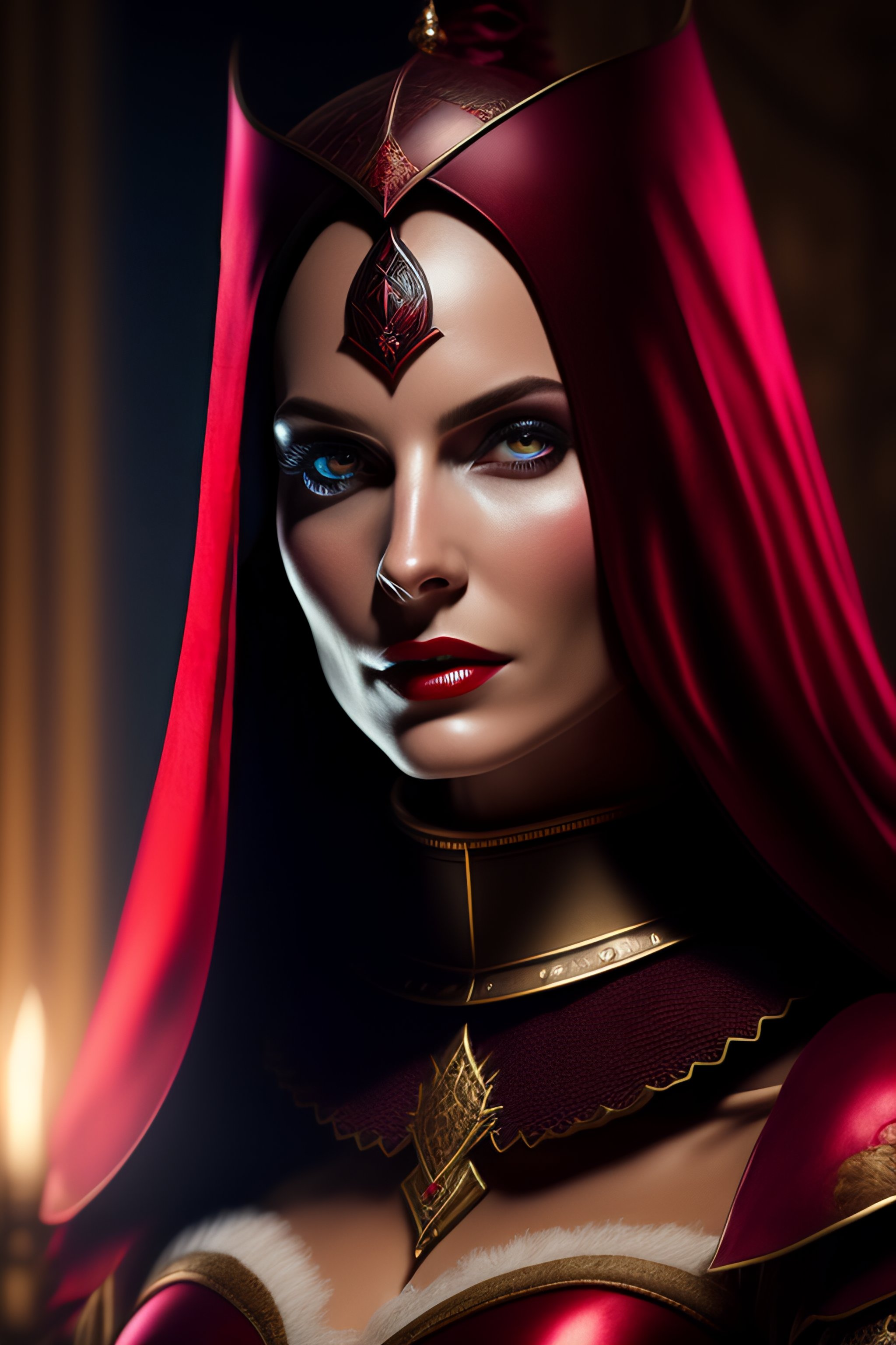 Lexica - Dark Armored ,Elizabeth Bathory, vampire, 4k, realistic