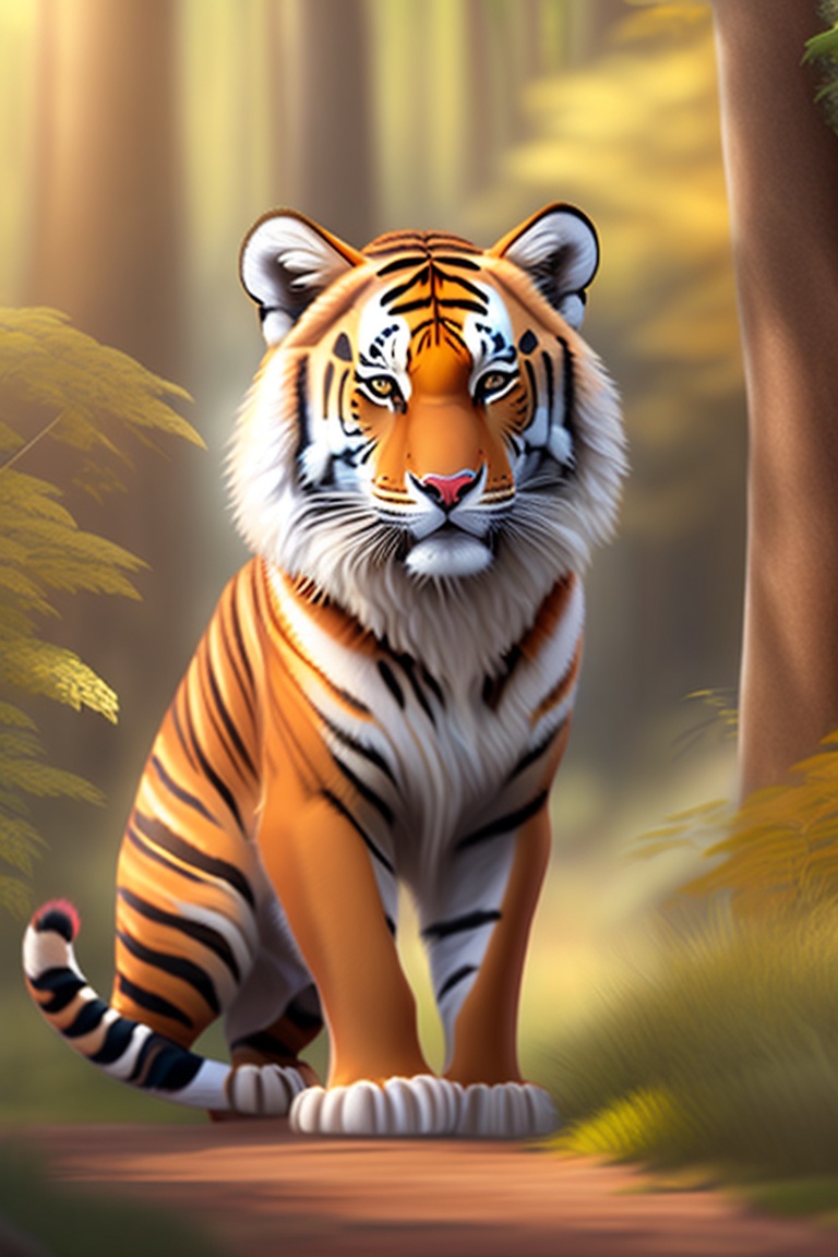 Lexica - Timmy, the friendly tiger, loved to explore and learn about ...