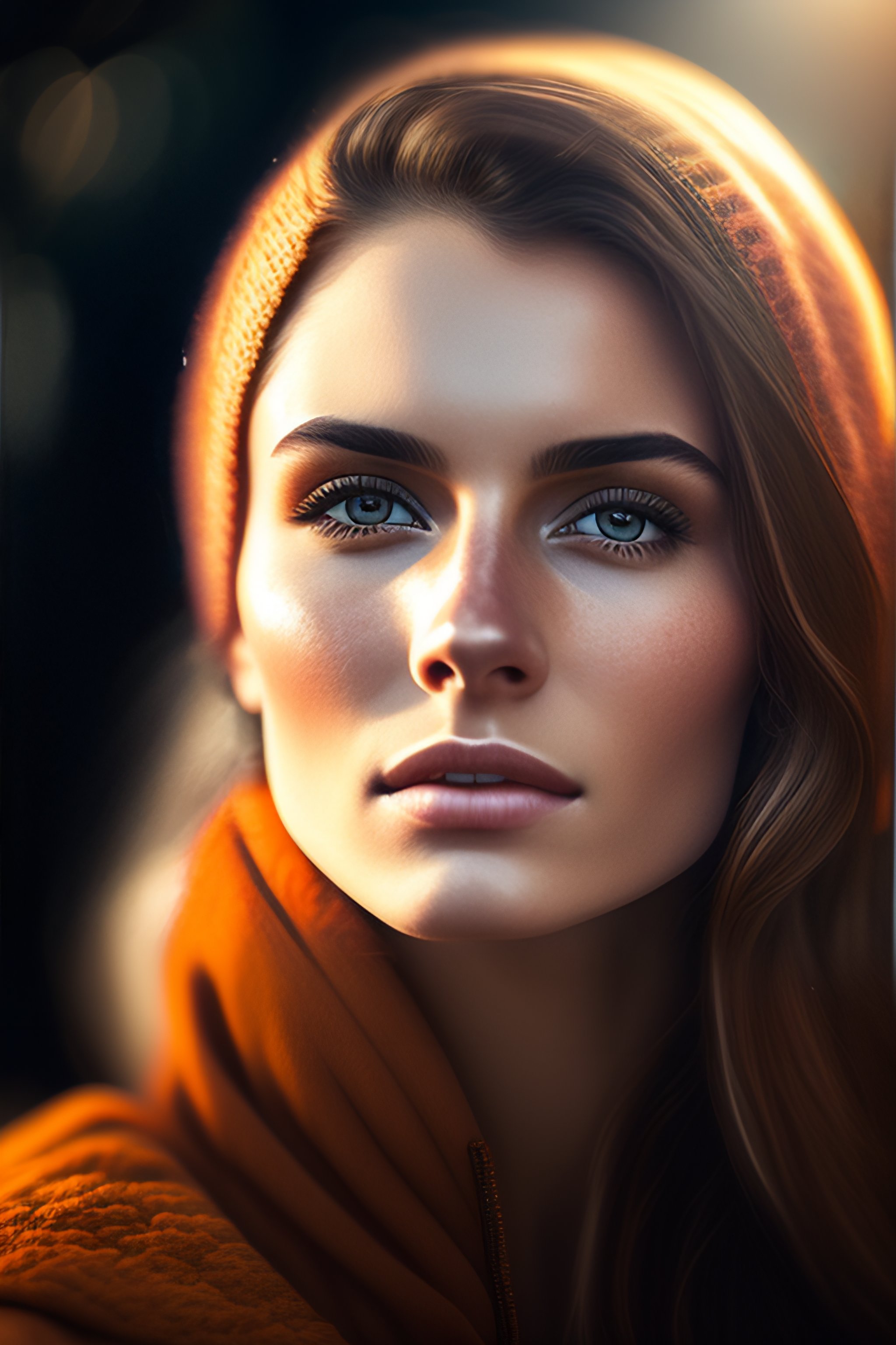 Lexica - Portait of a east european pretty 22 year old women with an ...