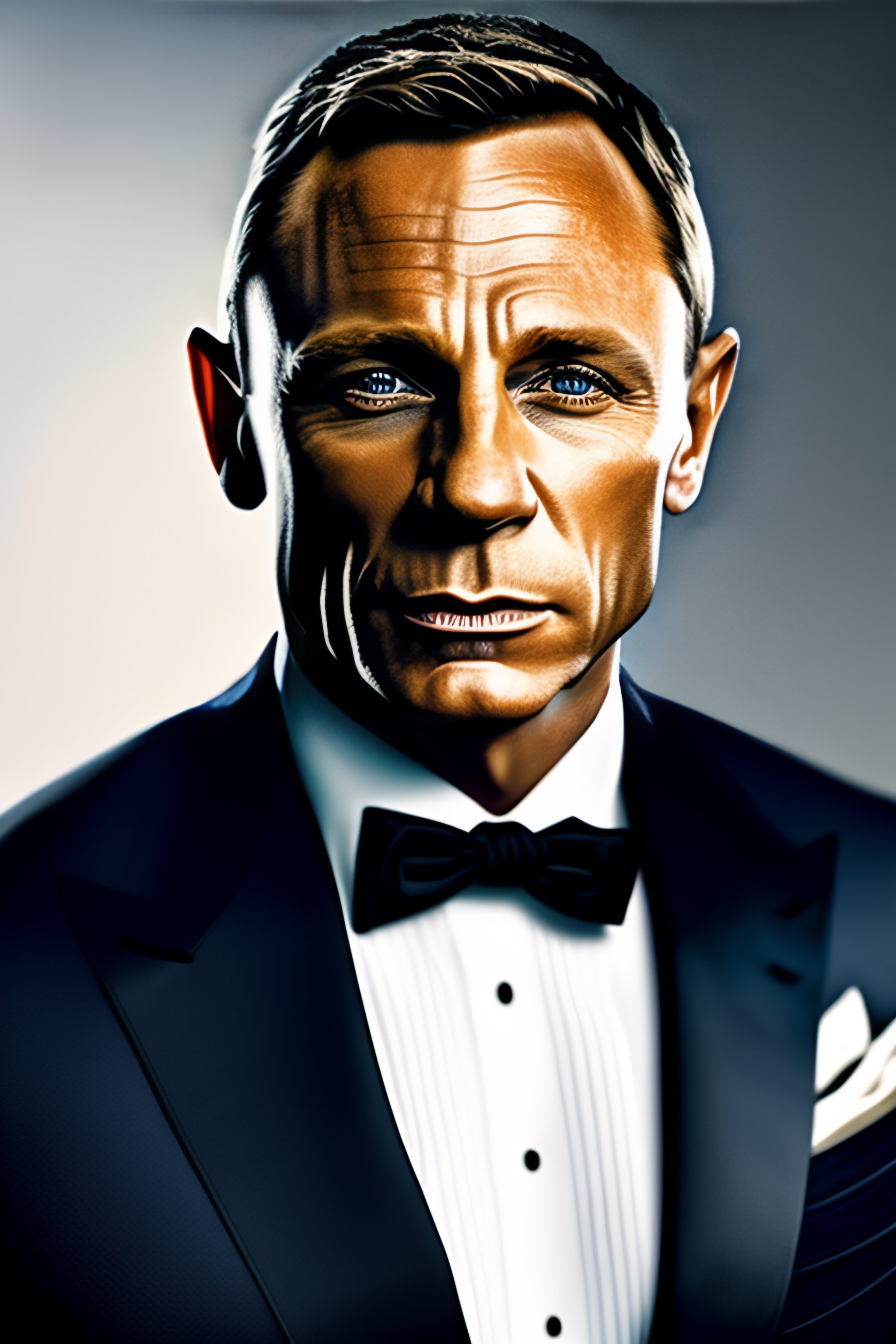 Lexica - Portrait of Daniel Craig as an 75 years old James Bond