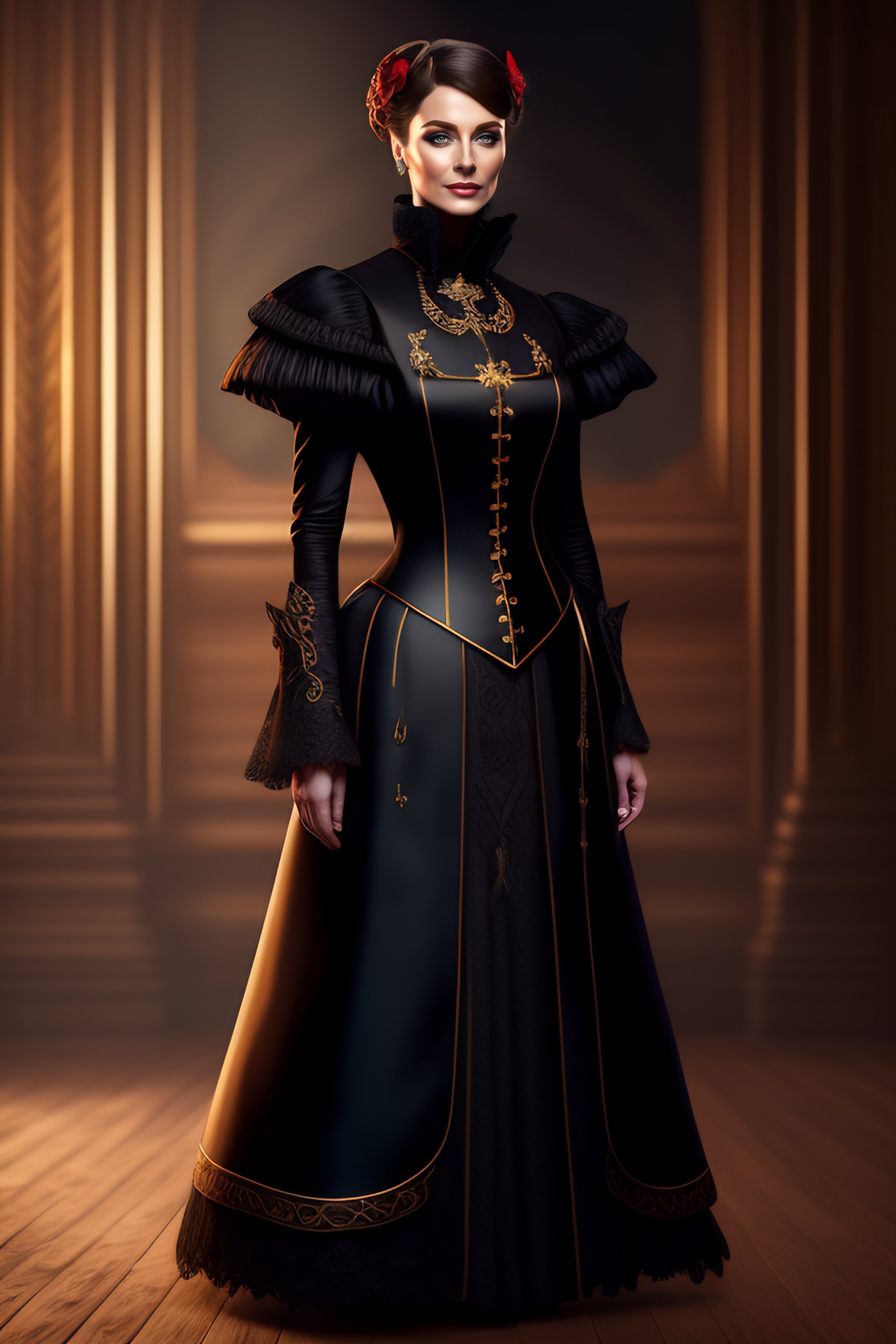 Lexica - Bill Gates posing in gothic victorian dress, artstation ...