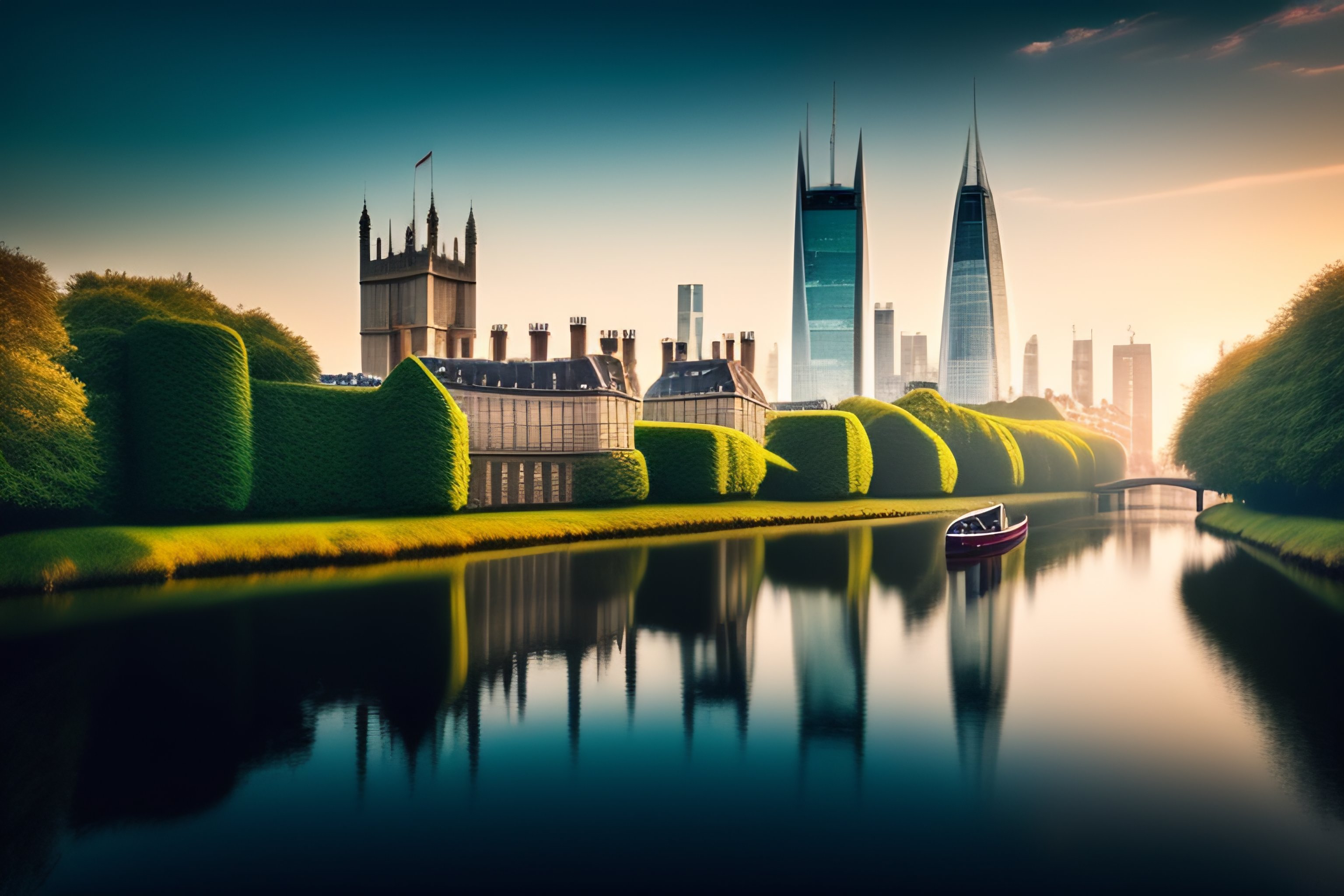 Lexica - Vintage london landscape