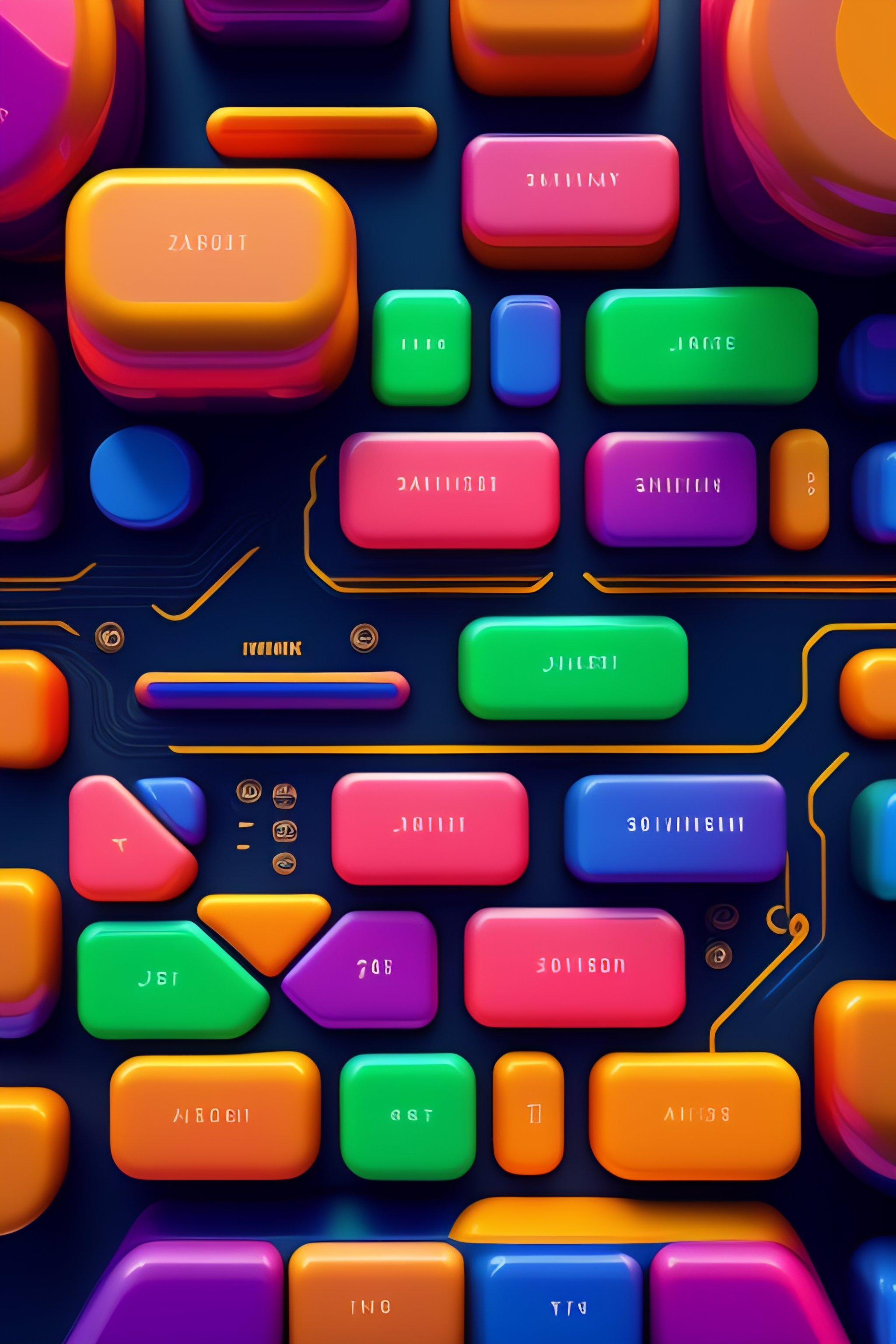 Lexica - A gaming pattern in 4K for twitch channel