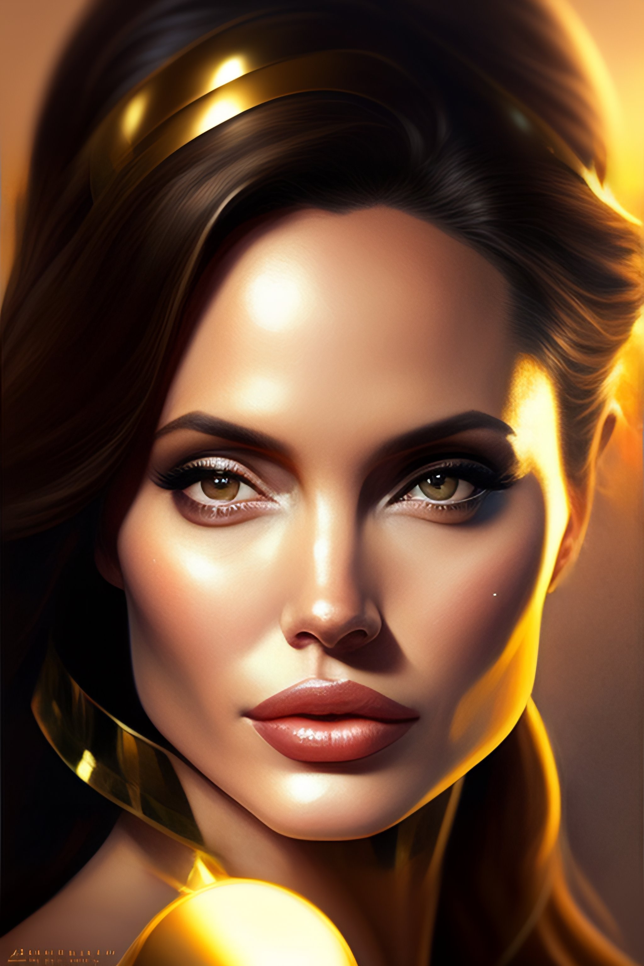 Lexica - Angelina jolie!!! Beautiful portrait of a gorgeous Princess ...