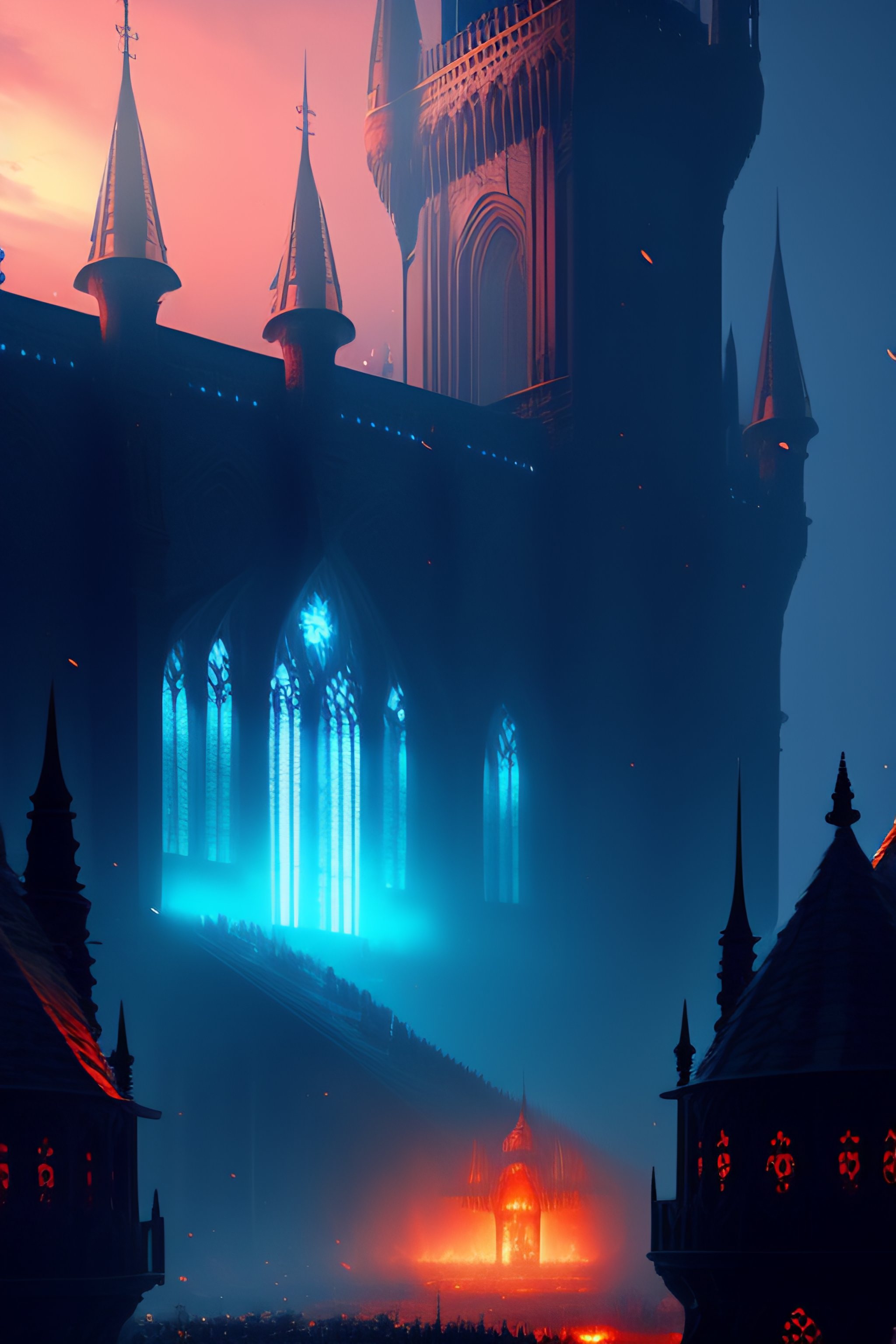 Lexica - Epic battlefield. medieval. epic fantasy cathedral castle ...