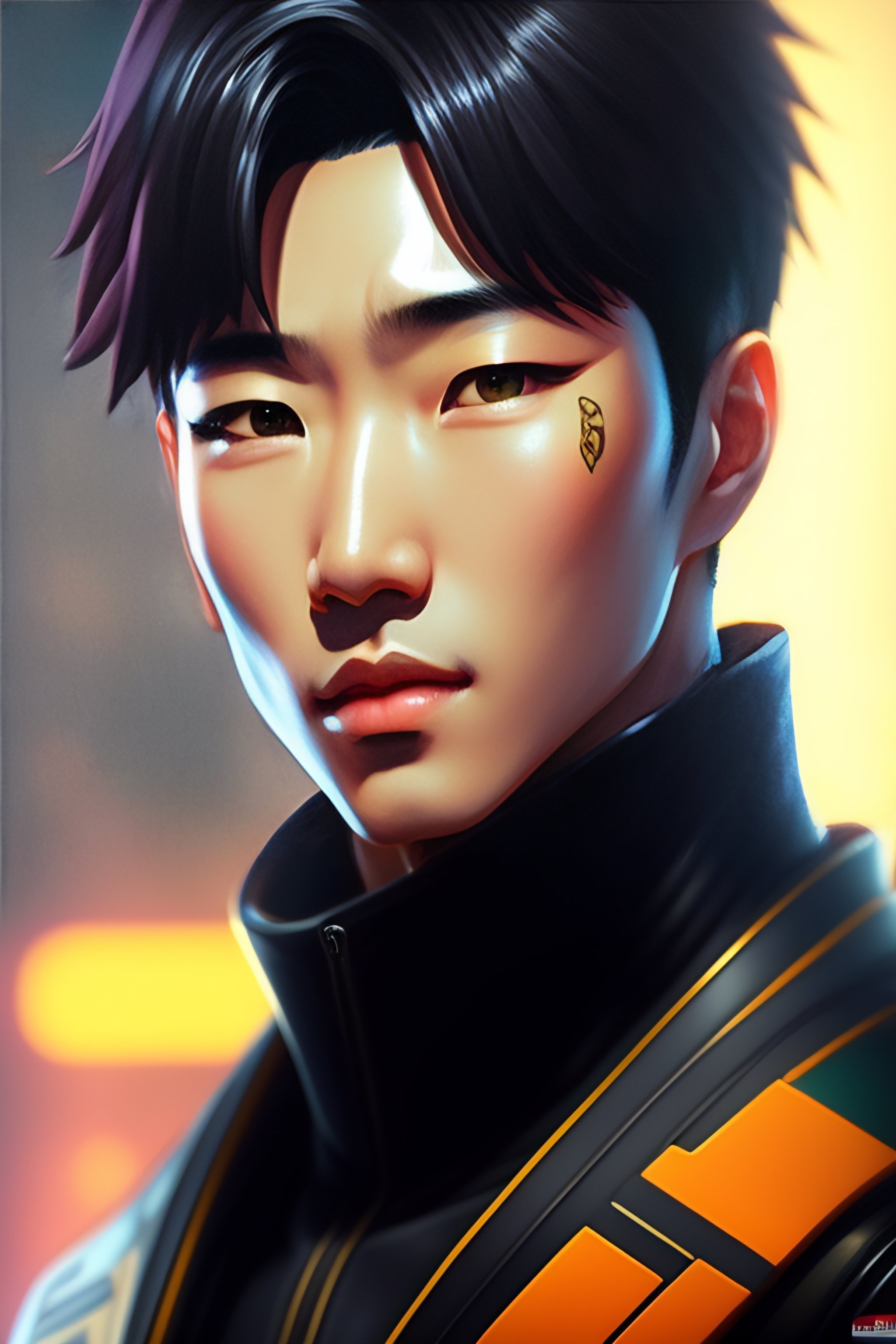 Lexica - Ikari Shinji ，digital painting,hdr,4k,8k