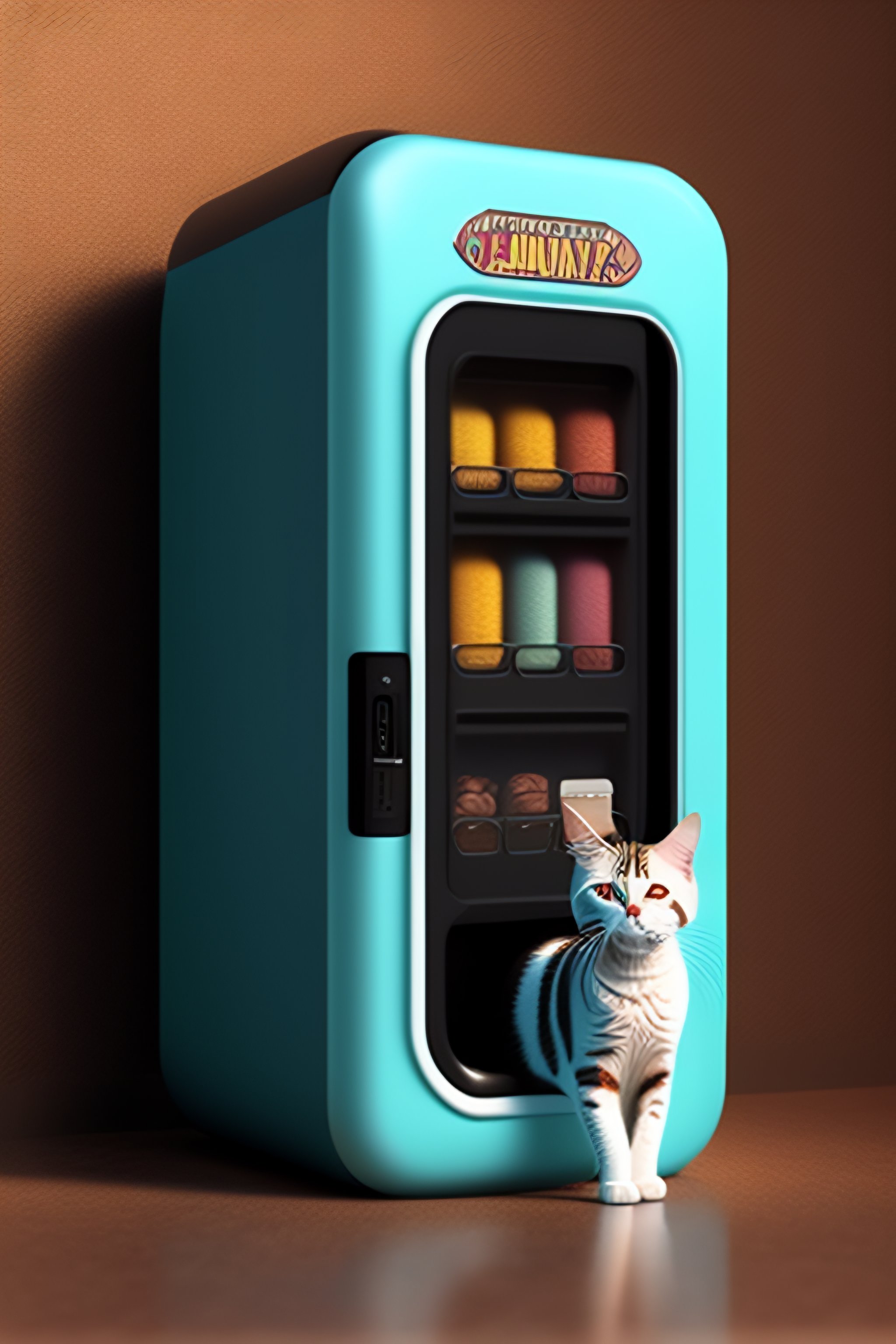 Lexica - Tiny vending machine used by cats