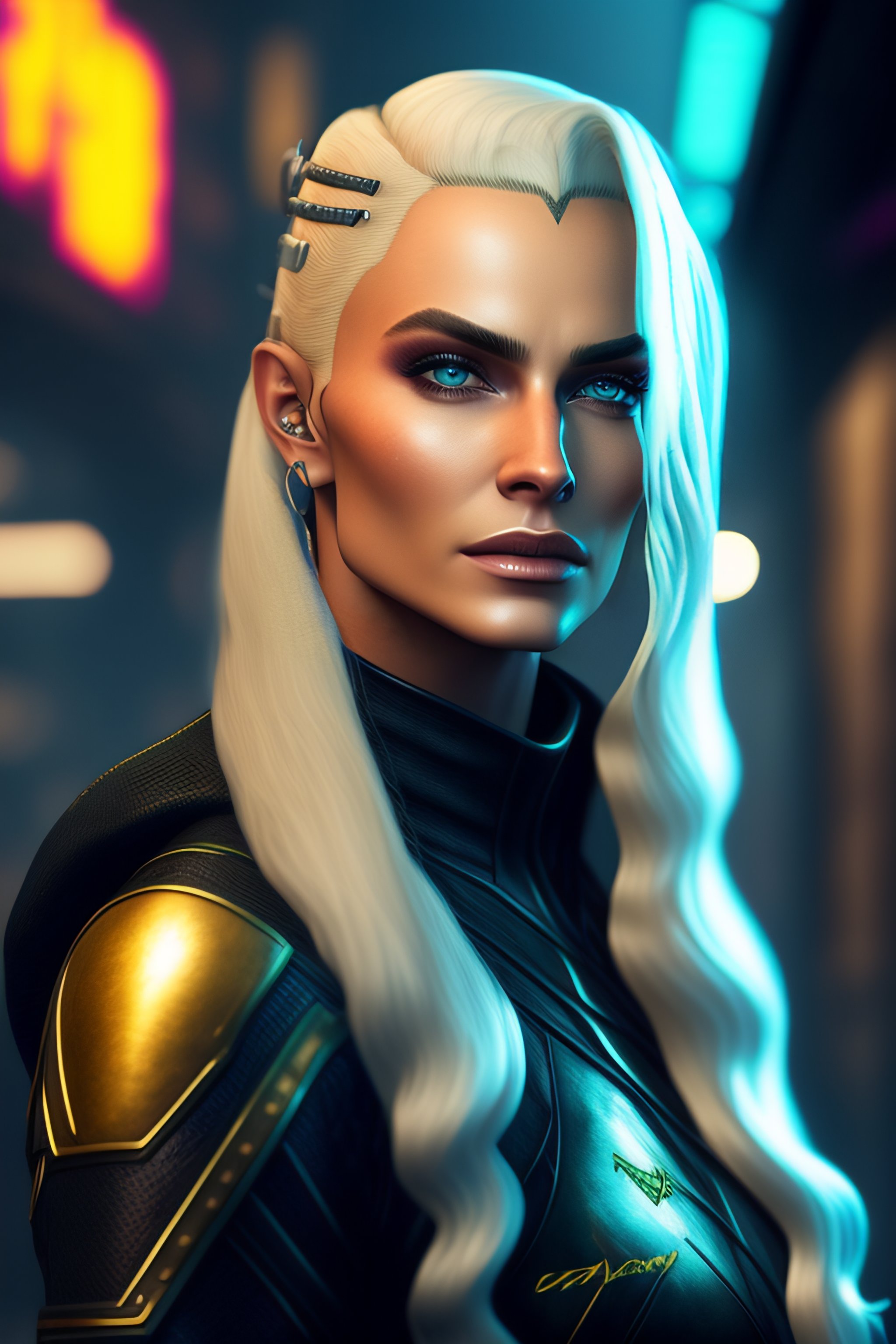 Lexica - Legolas in cyberpunk 2077