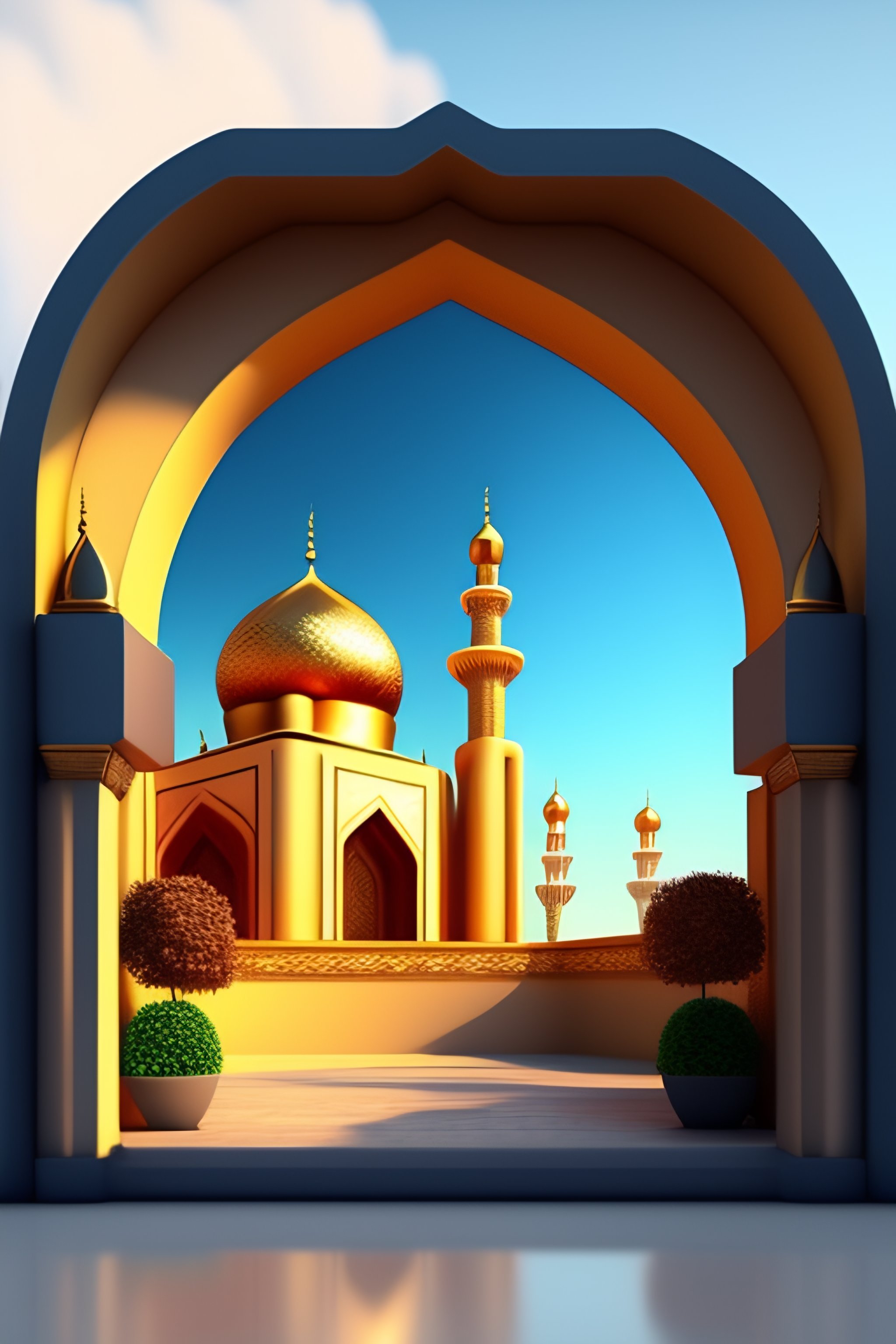 Lexica - 3d cartoon animation islamic