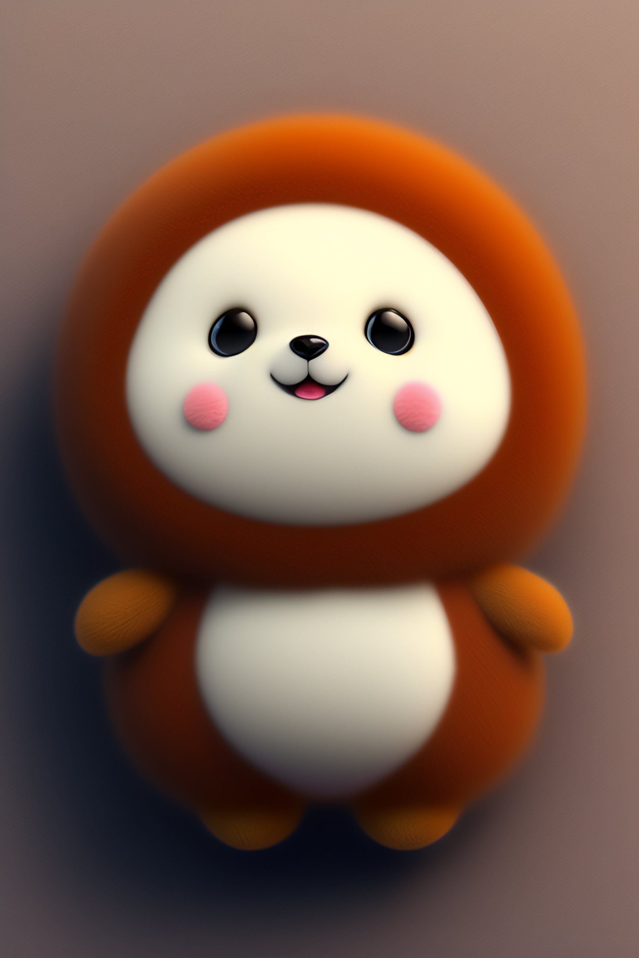 Lexica - Design me one cute, soft, fluffy, charming character that ...