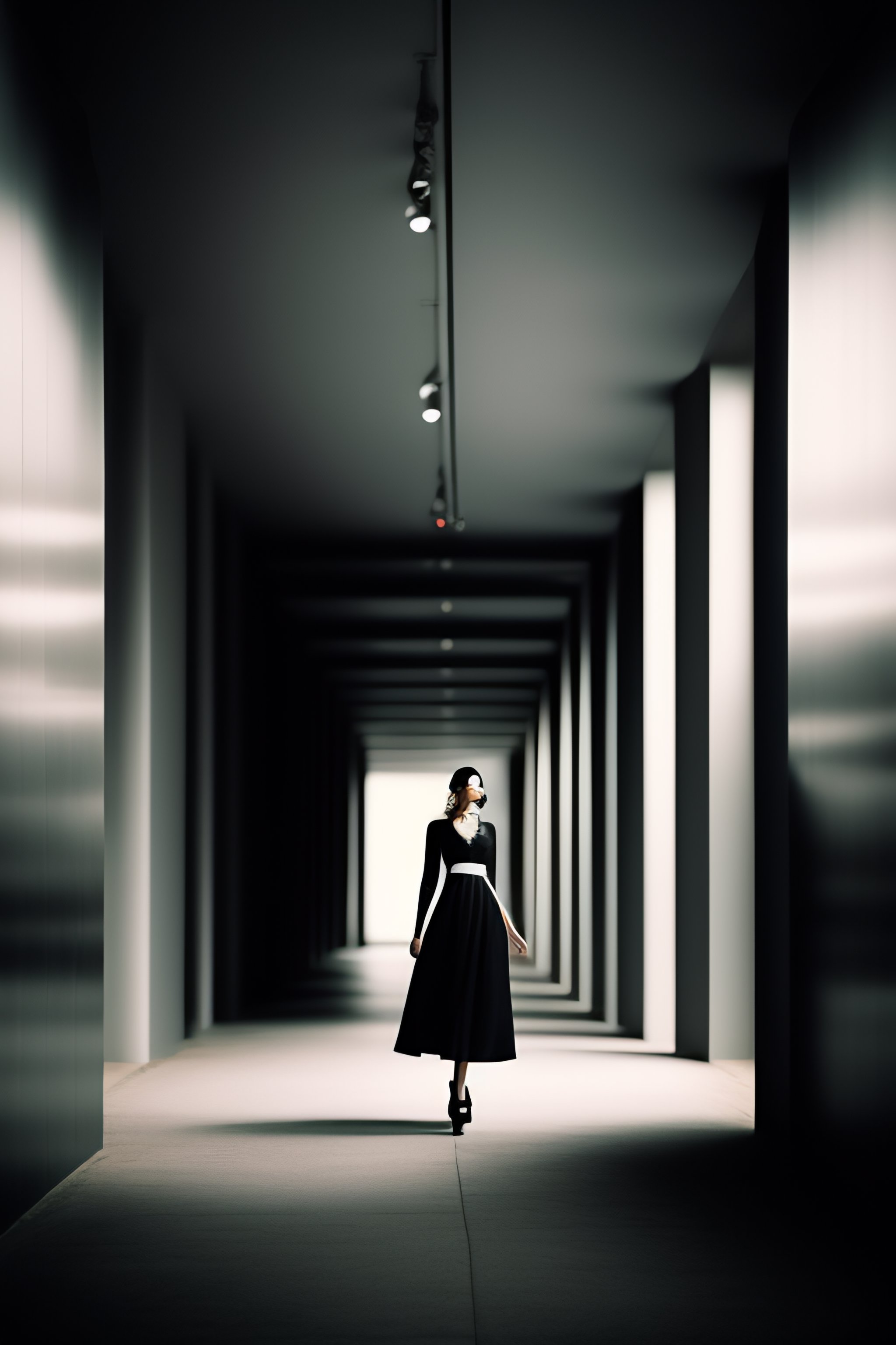 Lexica - William Klein studio photography , woman wearing dress ...