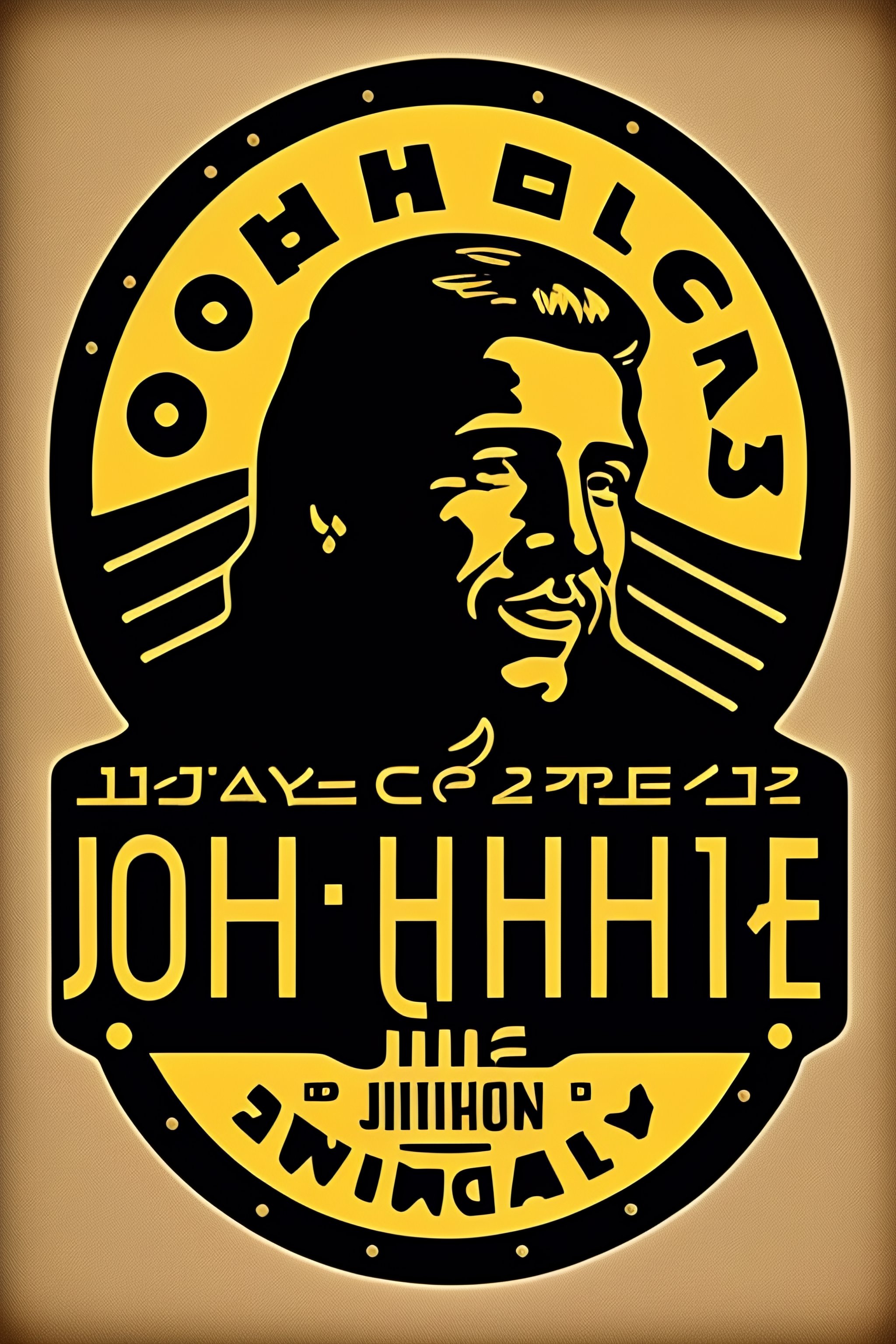 Lexica - "John Doe Records" logo cartoon