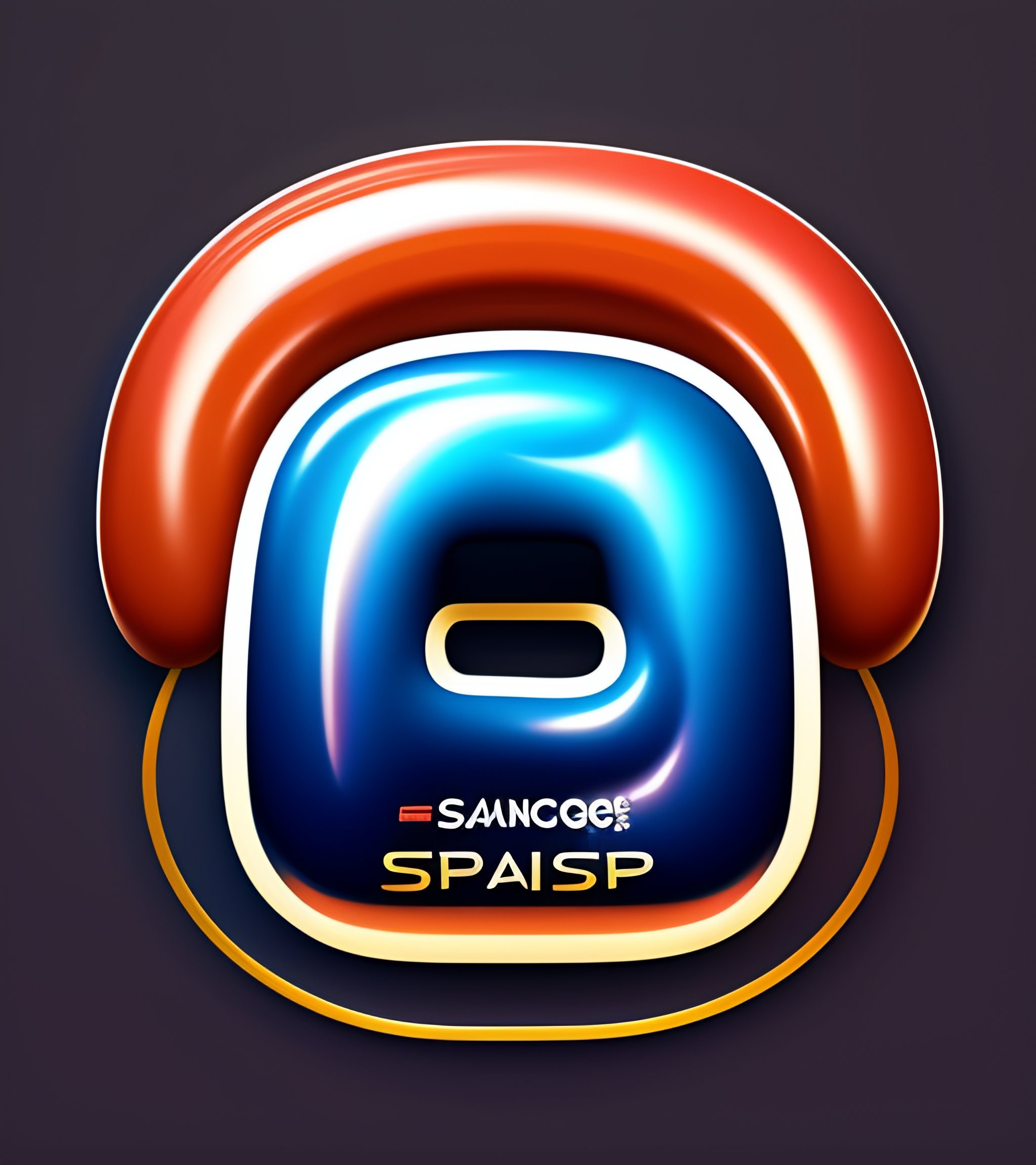 Lexica - A sausage party, cartoon discord server logo, 2d, S P initials