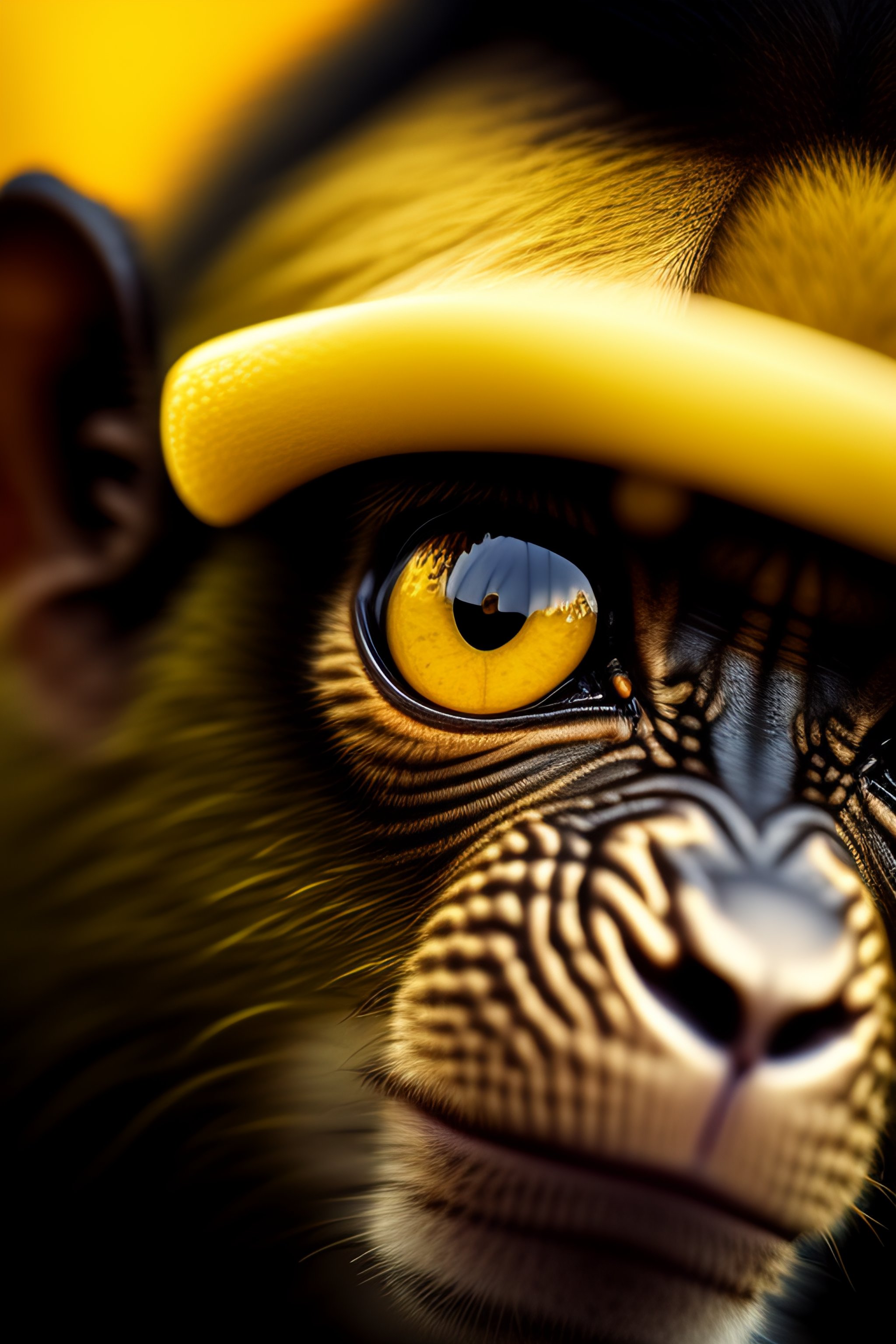 Lexica - Monkey with yellow eyes